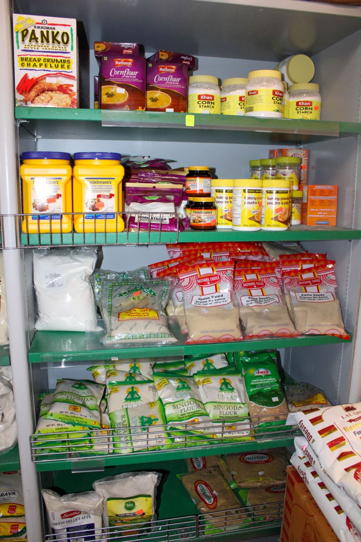 LARGE LOT OF CORN STARCH, FLOUR , BAKING POWDER &E