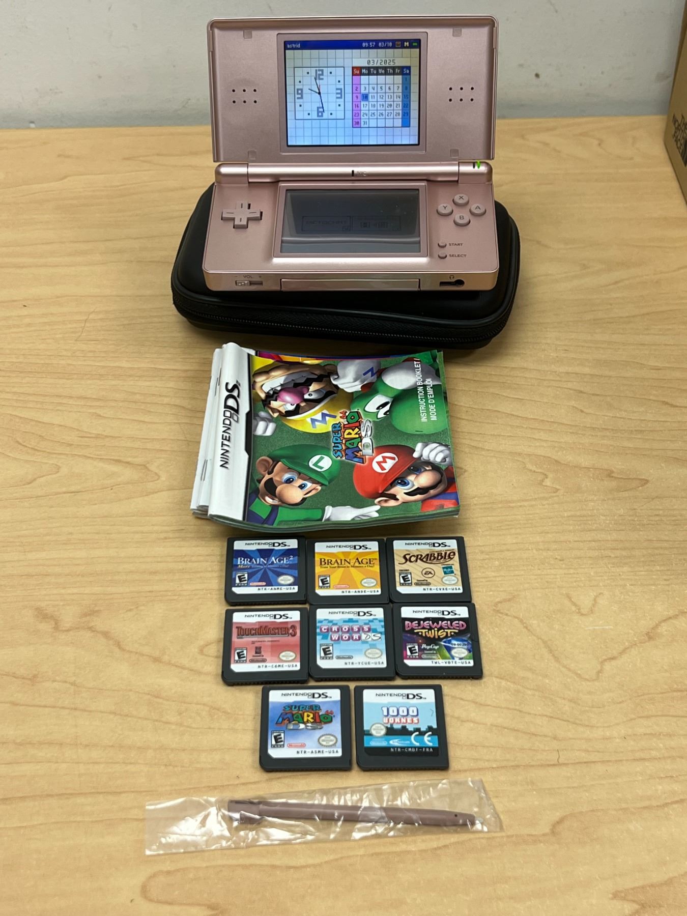 Nintendo DS Lite With Charger / Games & Accessories - not tested, see ...
