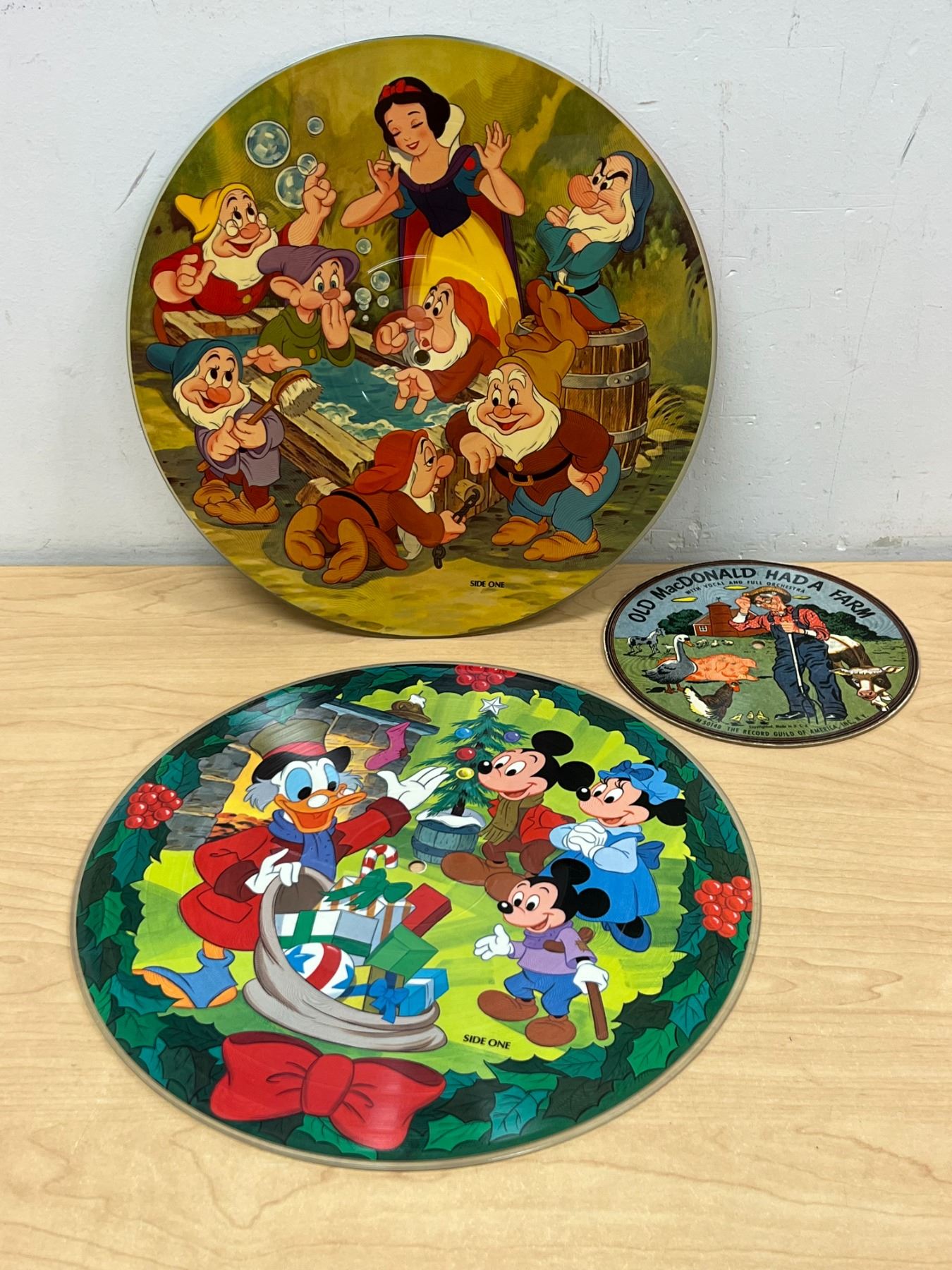 Snow White / Mickey Mouse & Old MacDonald Had a Farm Picture Disc Records