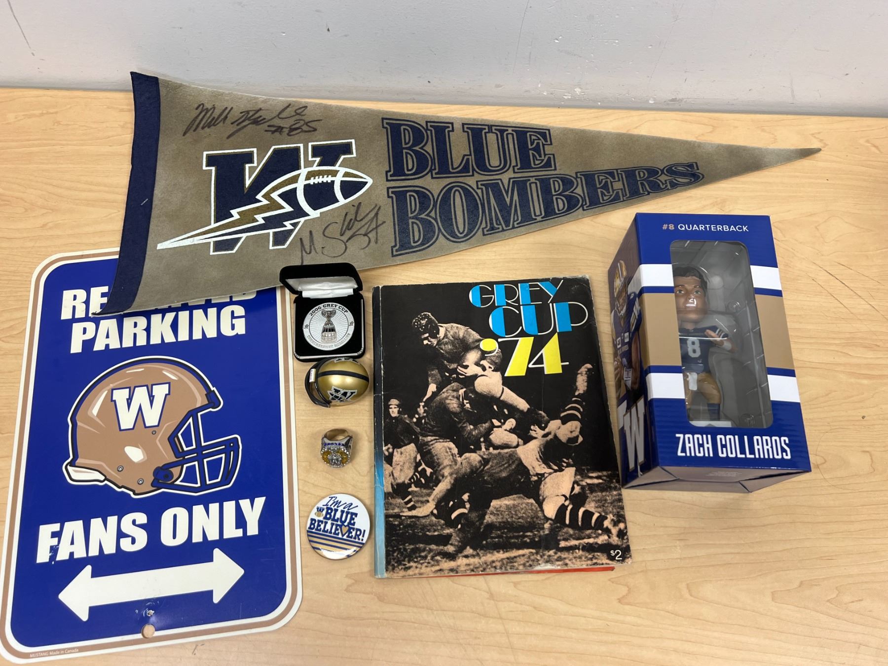 CFL / Winnipeg Blue Bombers Collectibles - see all photos