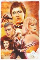 Scarface 13x19 Plate Signature Lithograph by Tony Santiago (PA)""
