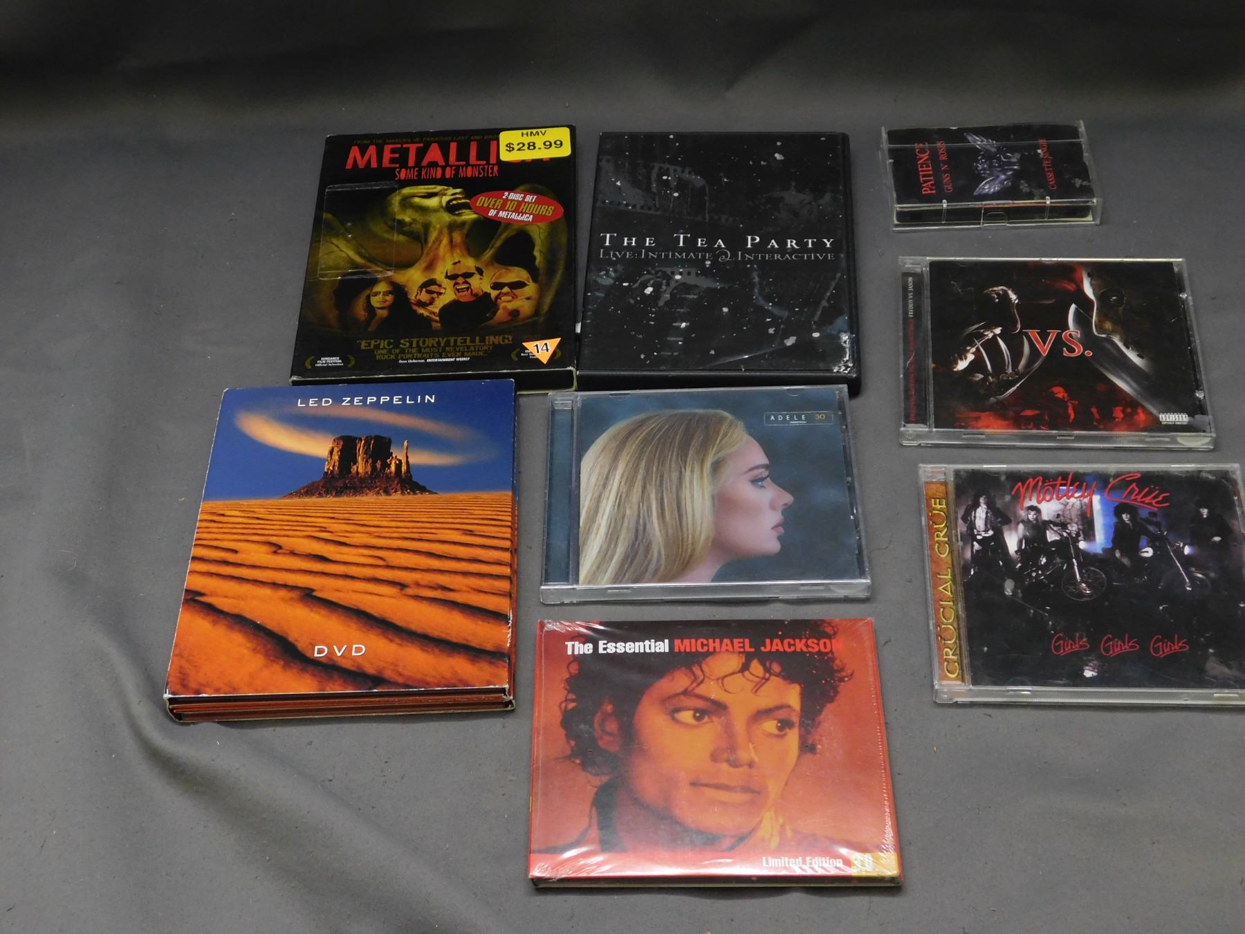 Music Related CDs DVDs (couple sealed), Cassette Tapes, Michael Jackson ...