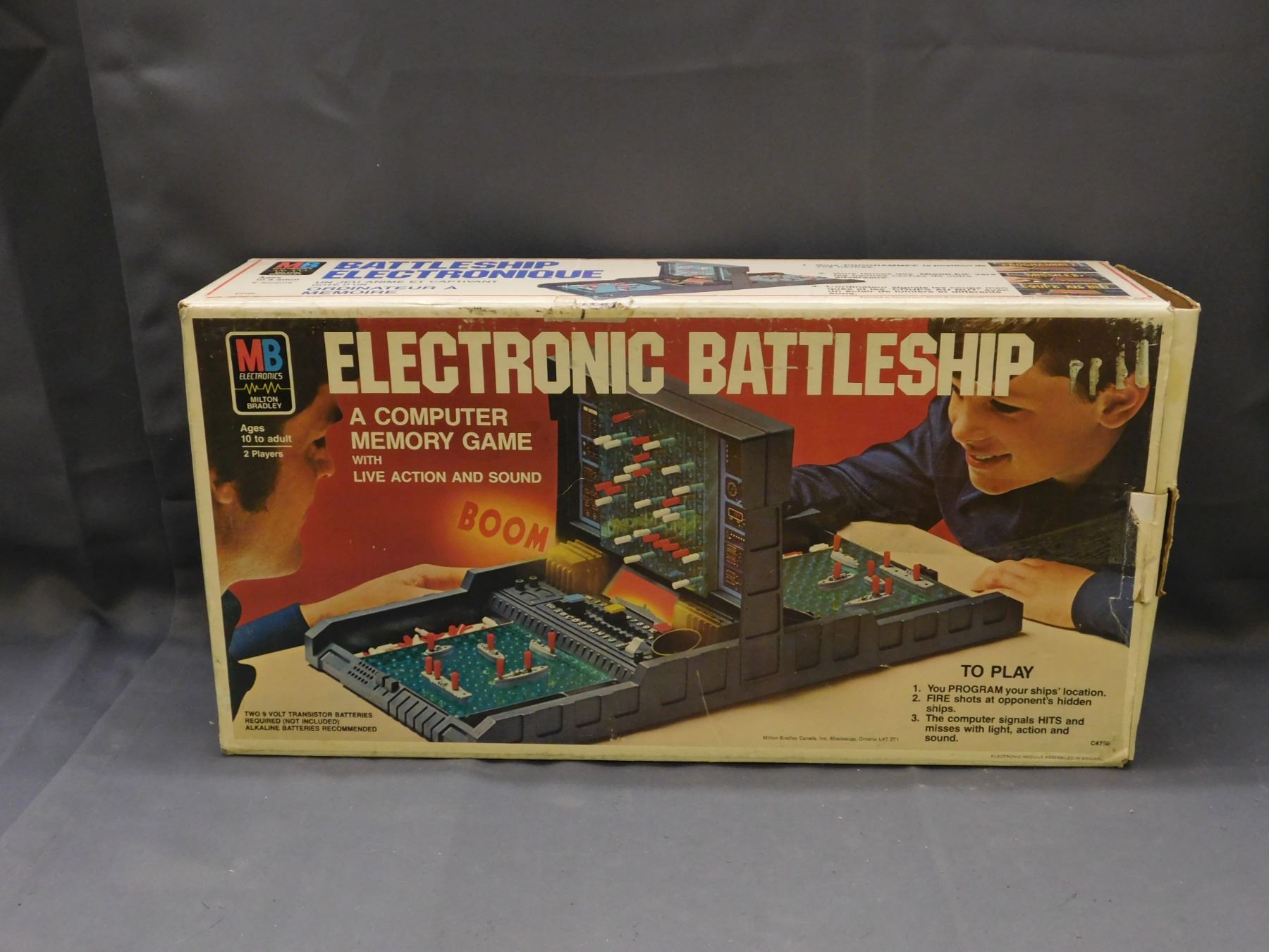 Milton Bradley Electronic Battleship Vintage Tabletop Game