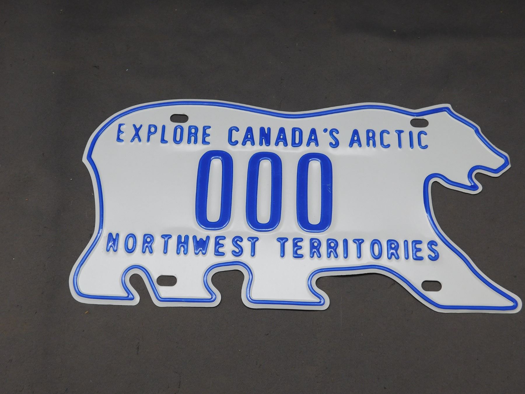 Canada Northwest Territories License Plate 000
