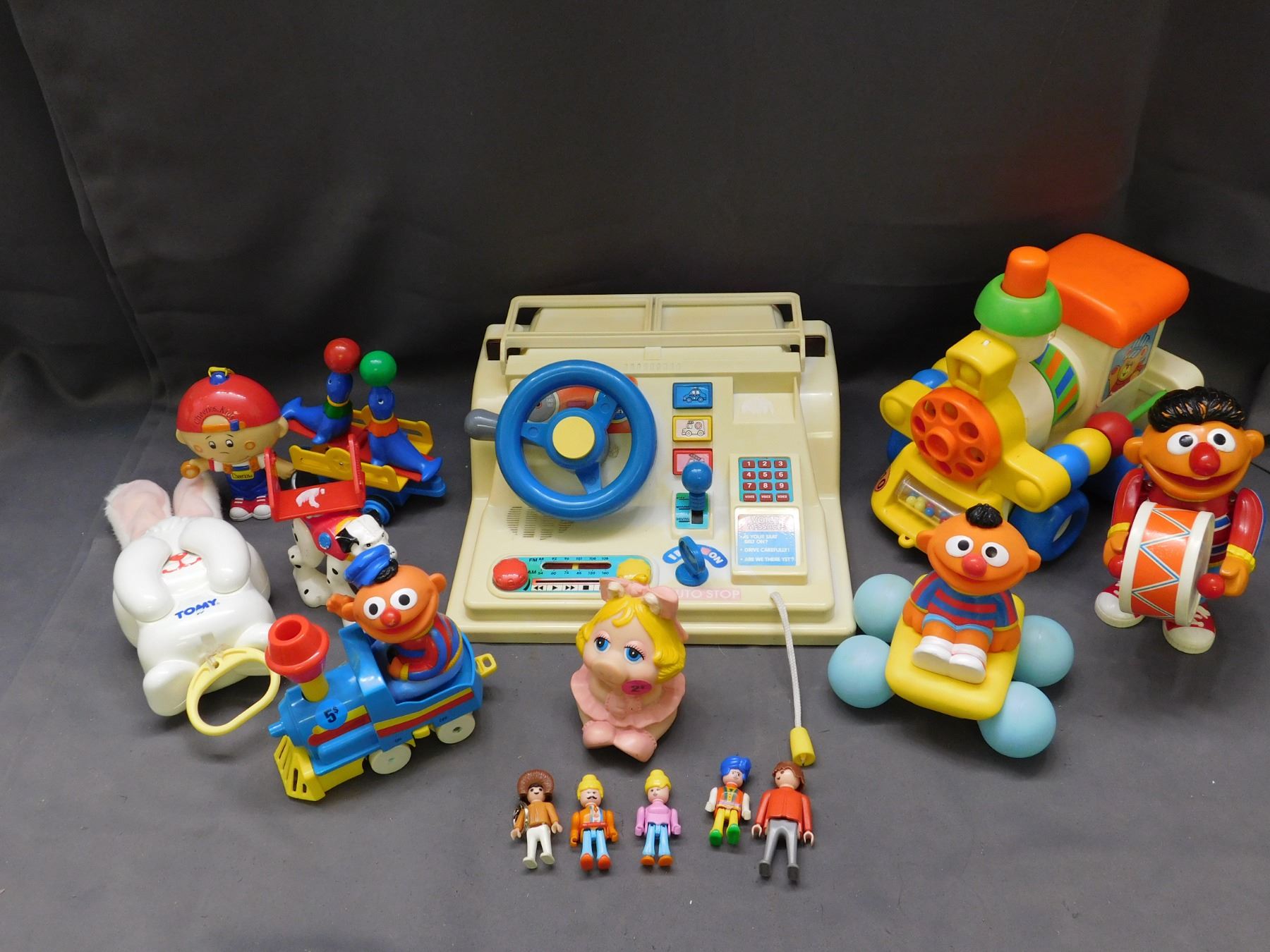 Lot of Vintage Sesame Street Kids Toys Rubber Toys Illco, TOMY ...