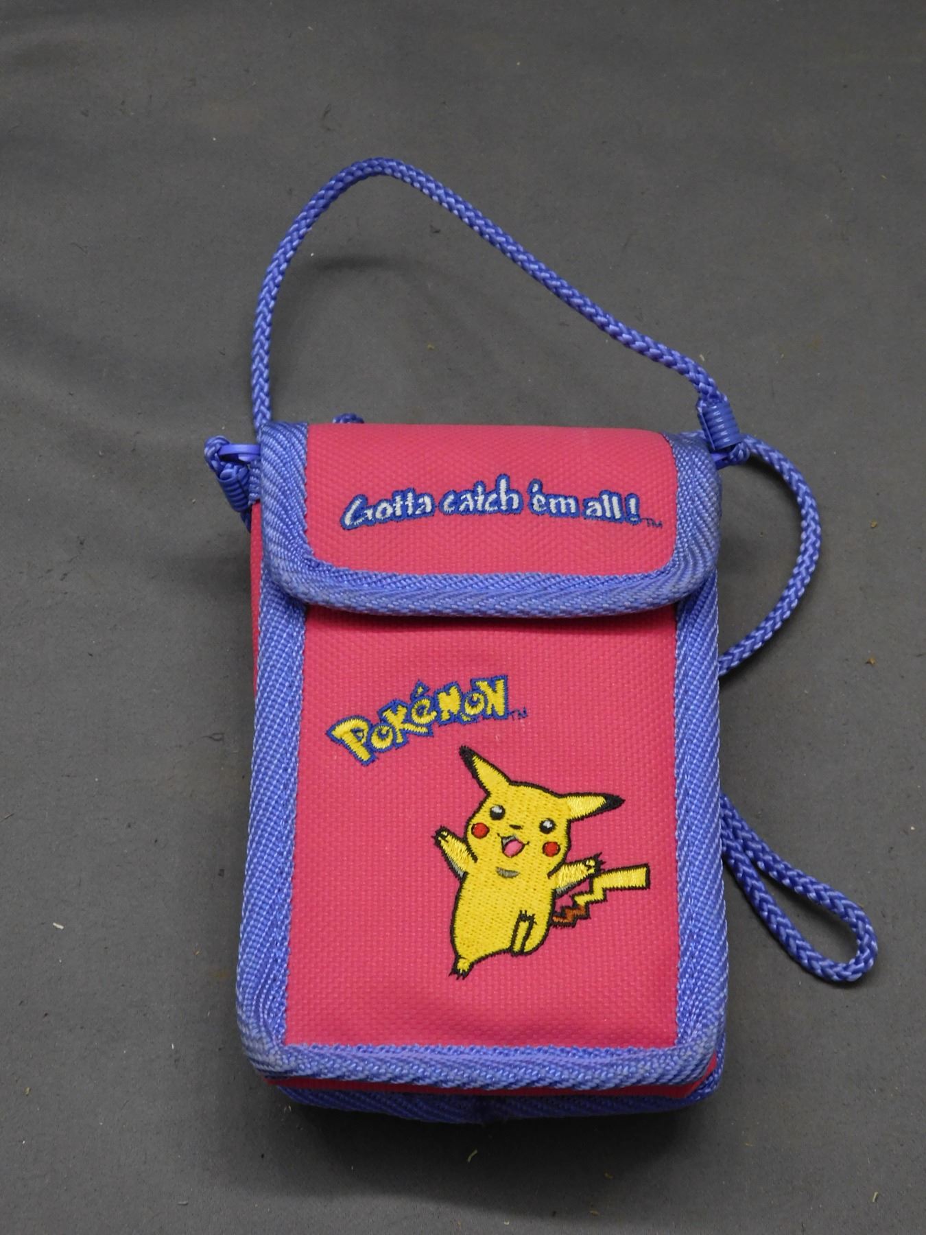 Pokemon Pikachu Nintendo Gameboy Color Carrying Case Bag Pink Purple ...
