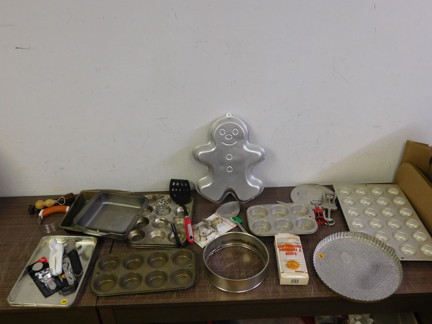 Large Lot of Vintage Baking Supplies Muffin Trays, Molds, Bottle ...