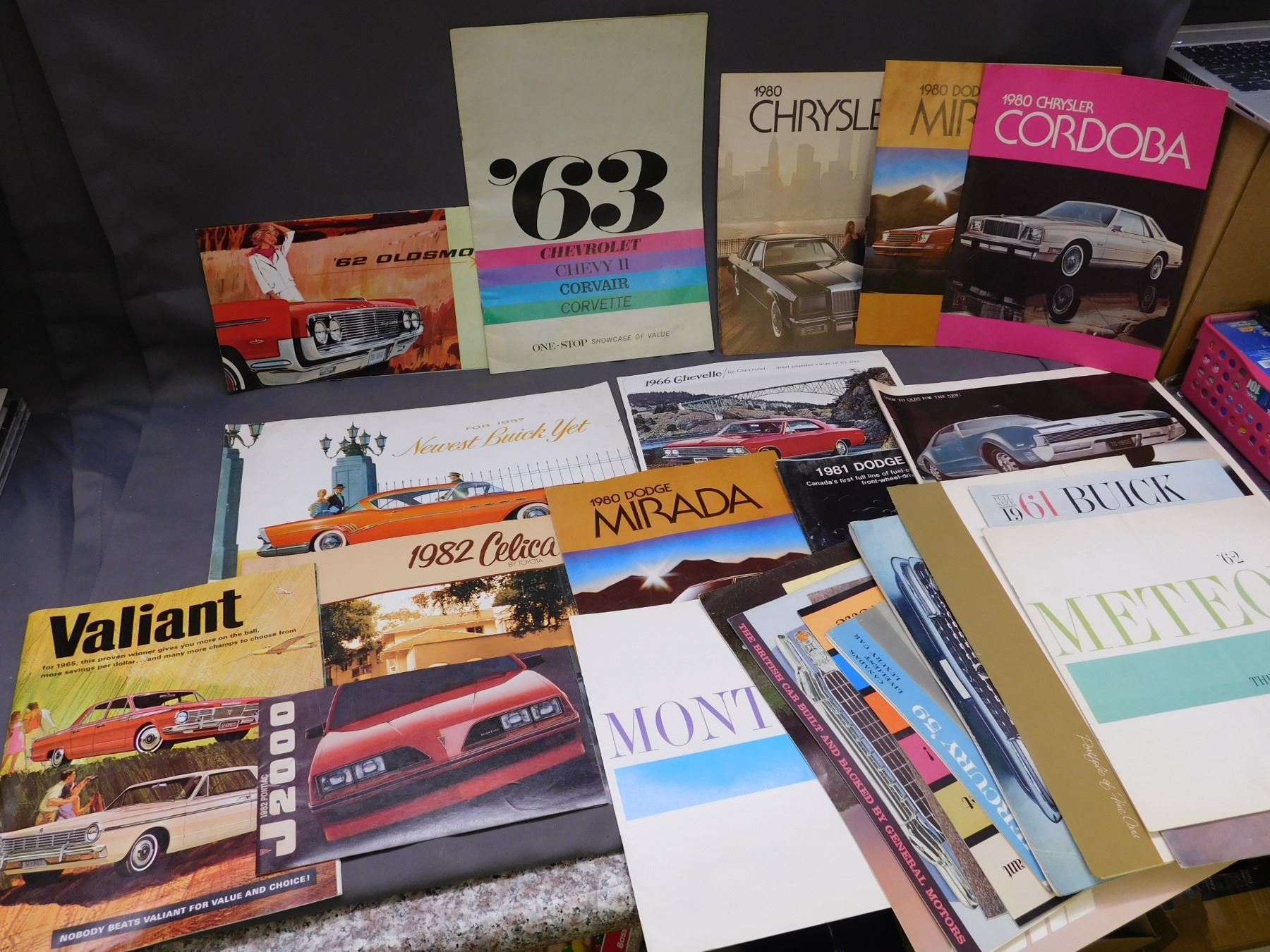 Large Lot of Vintage Automotive Brochures 1950s 1960s 1980s Chrysler ...