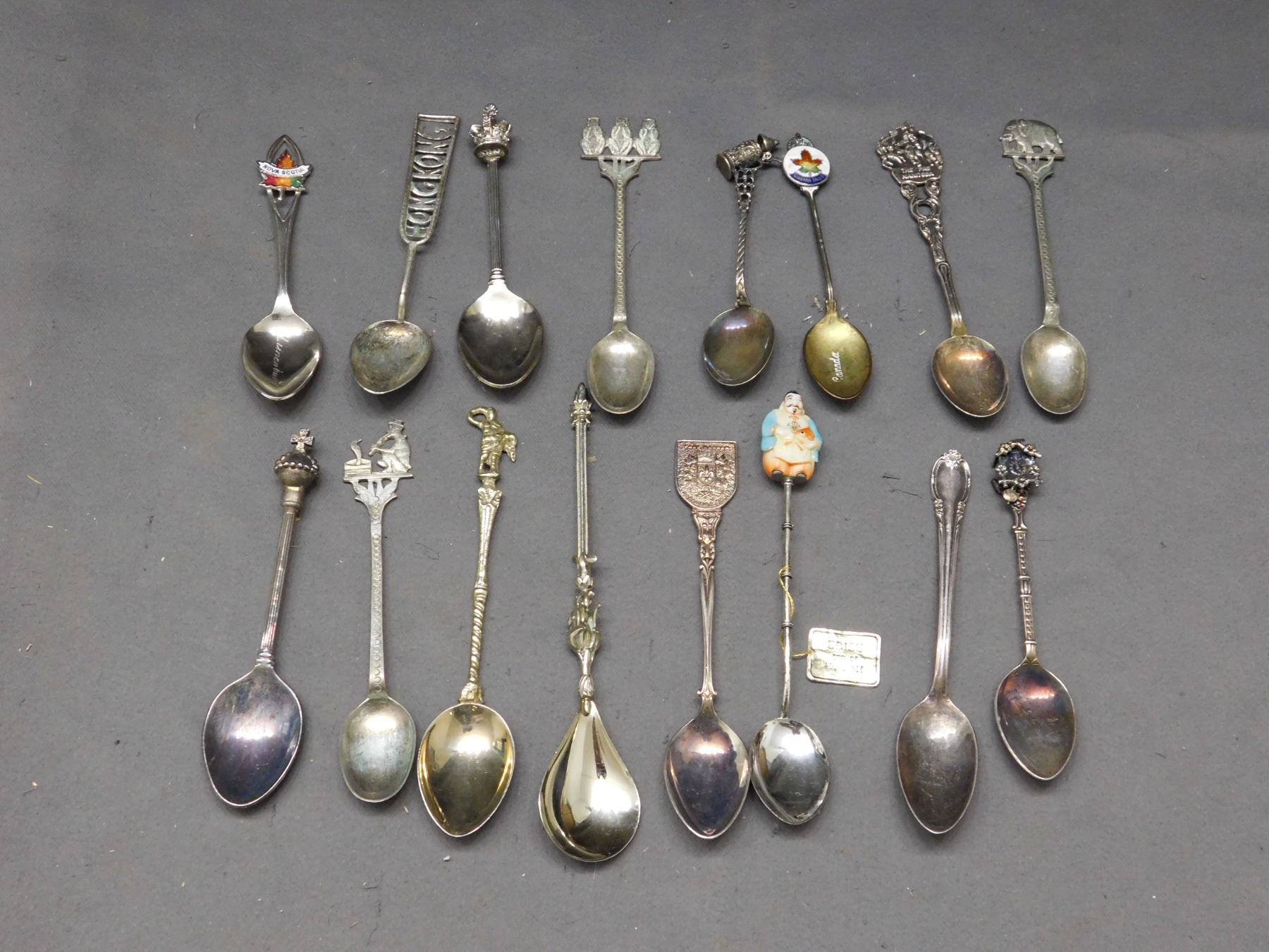 Lot of Vintage Antique Collectible Souvenir Spoons