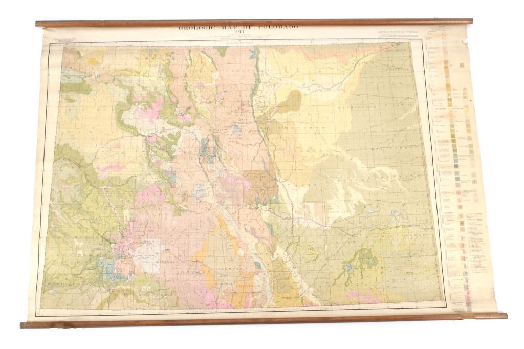 Geological Map of Colorado by R.D. George 1913