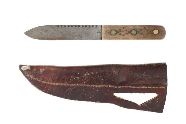 Ca. 1890 Blackfoot Belt Sheath & Trade Knife