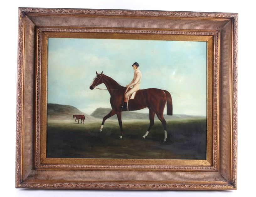 Original Paul English Equestrian Oil Painting