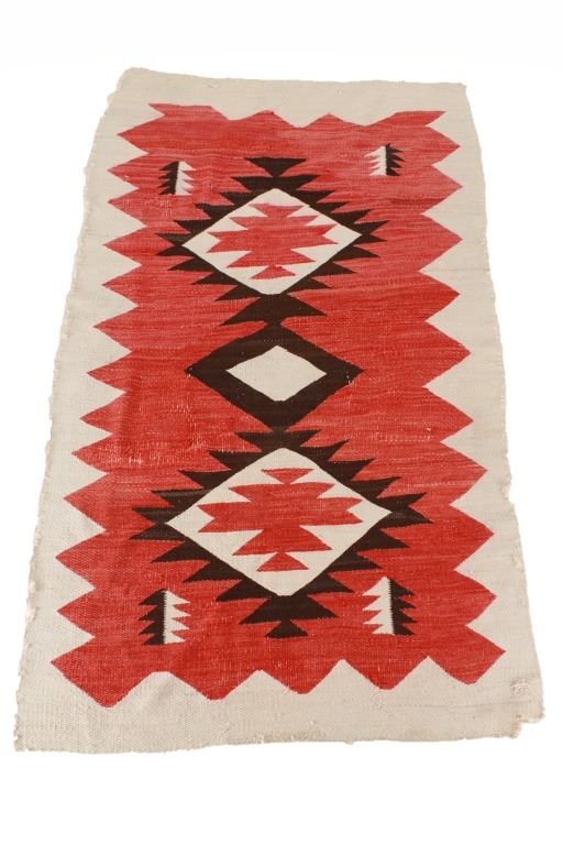 Ca. 1910-1930's Navajo Red Mesa Textile Rug