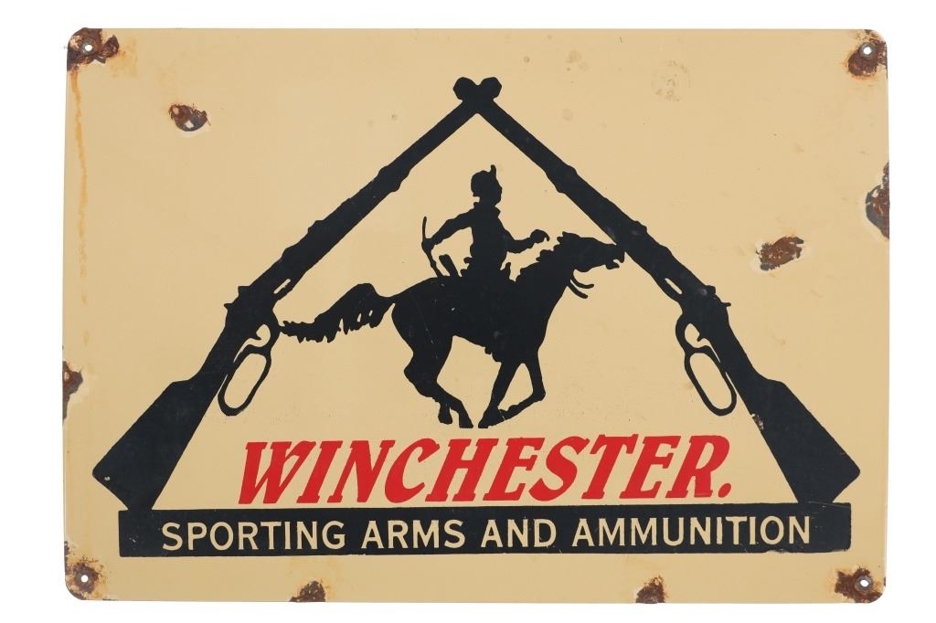 Winchester Reproduction Porcelain Enamel Sign