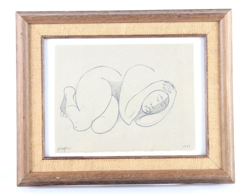 Navajo Ed Singer (1951-) Original Drawing 1977