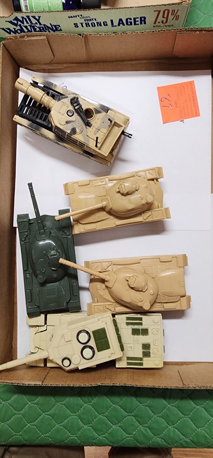 Vintage army tank toys