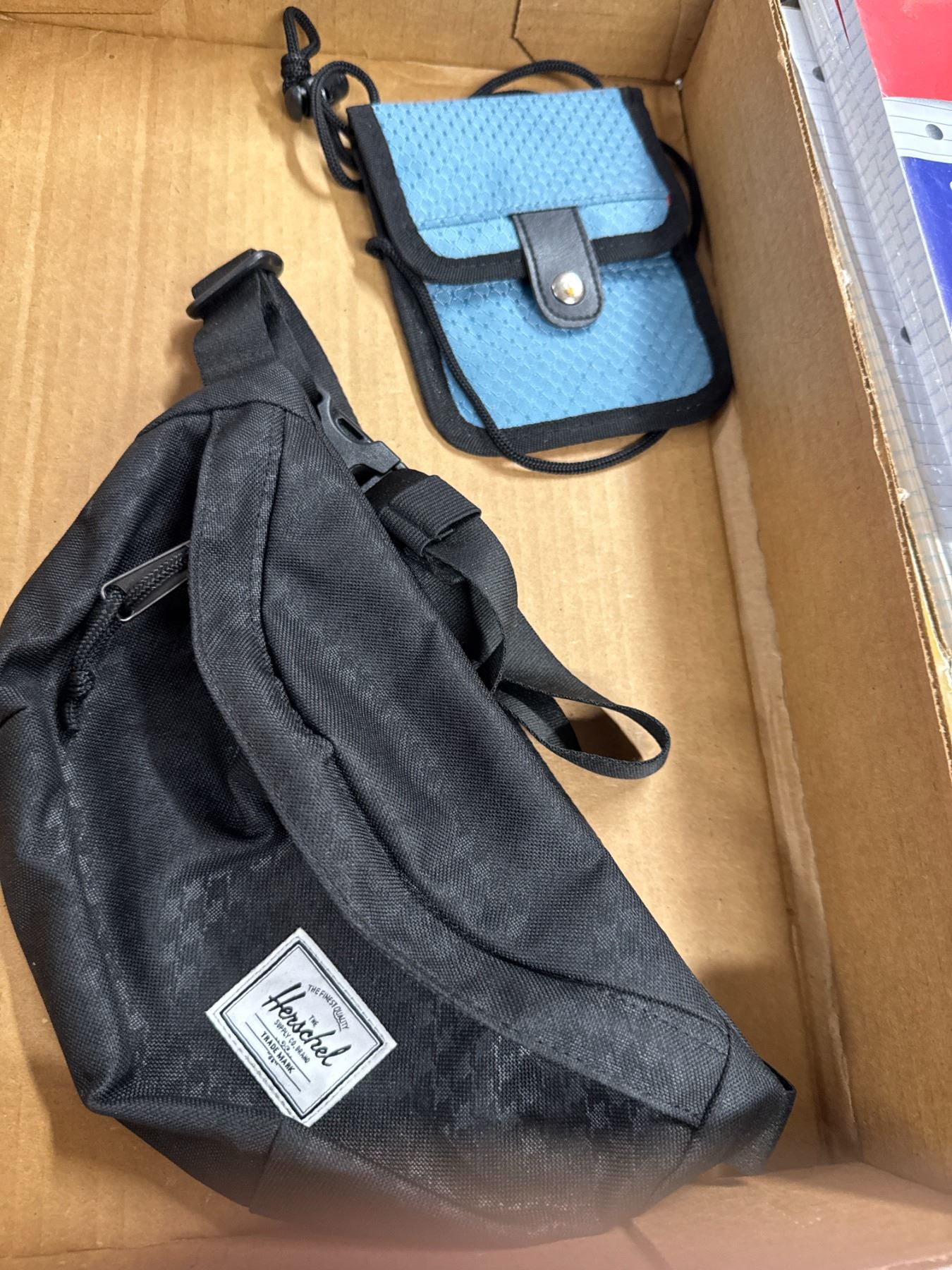 Herschel fanny pack Heys ID wallet