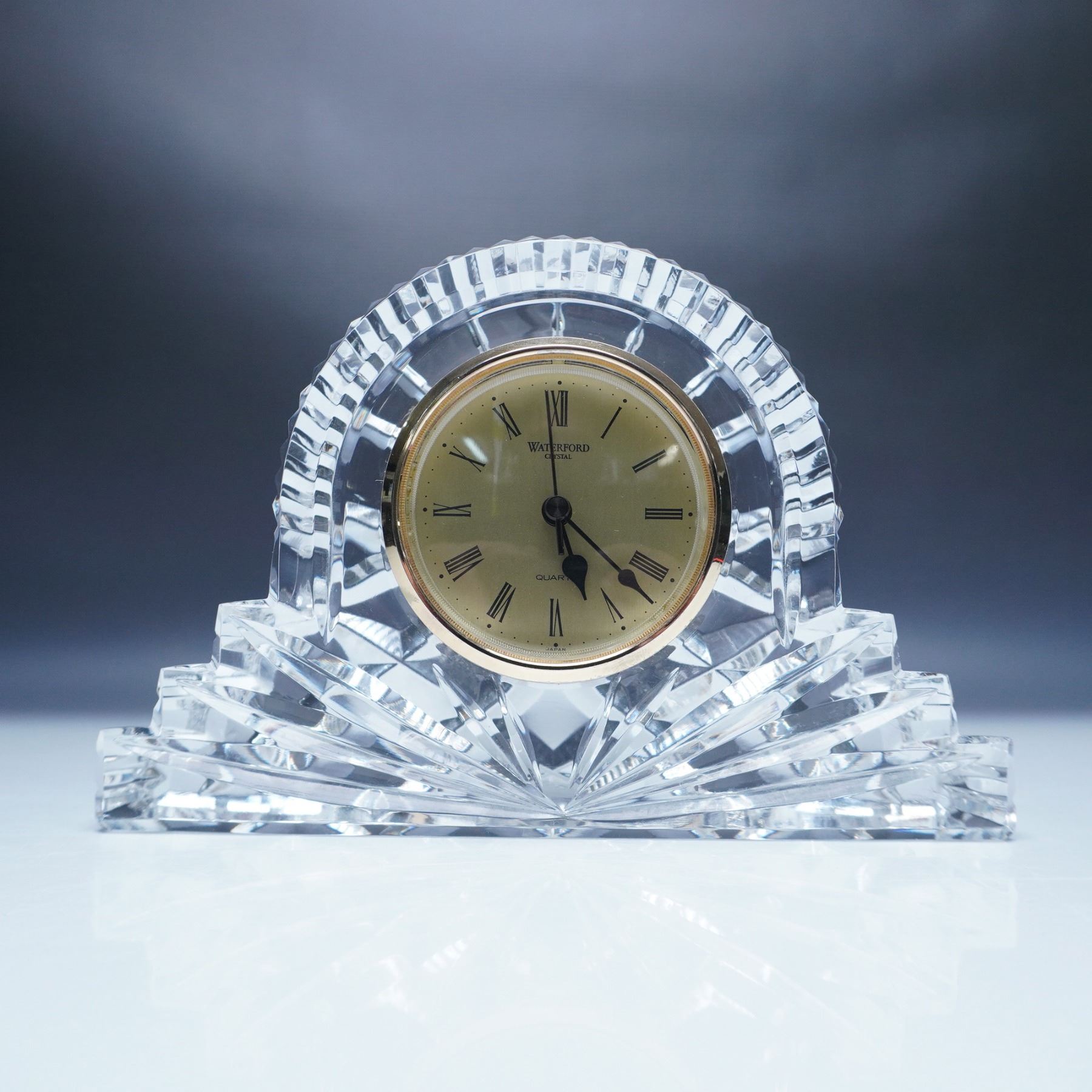 Waterford Crystal Fan Table Clock