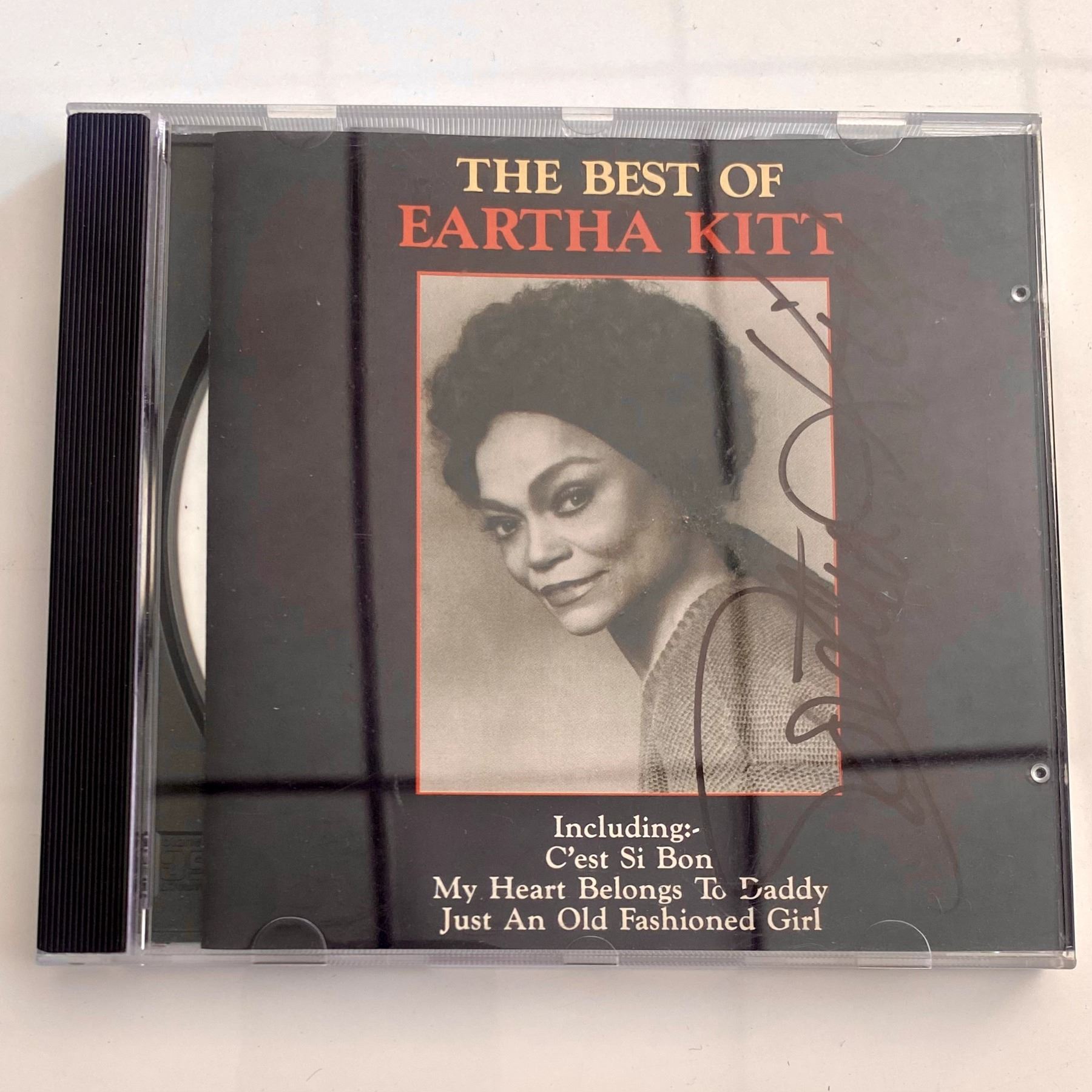 Eartha Kitt signed album