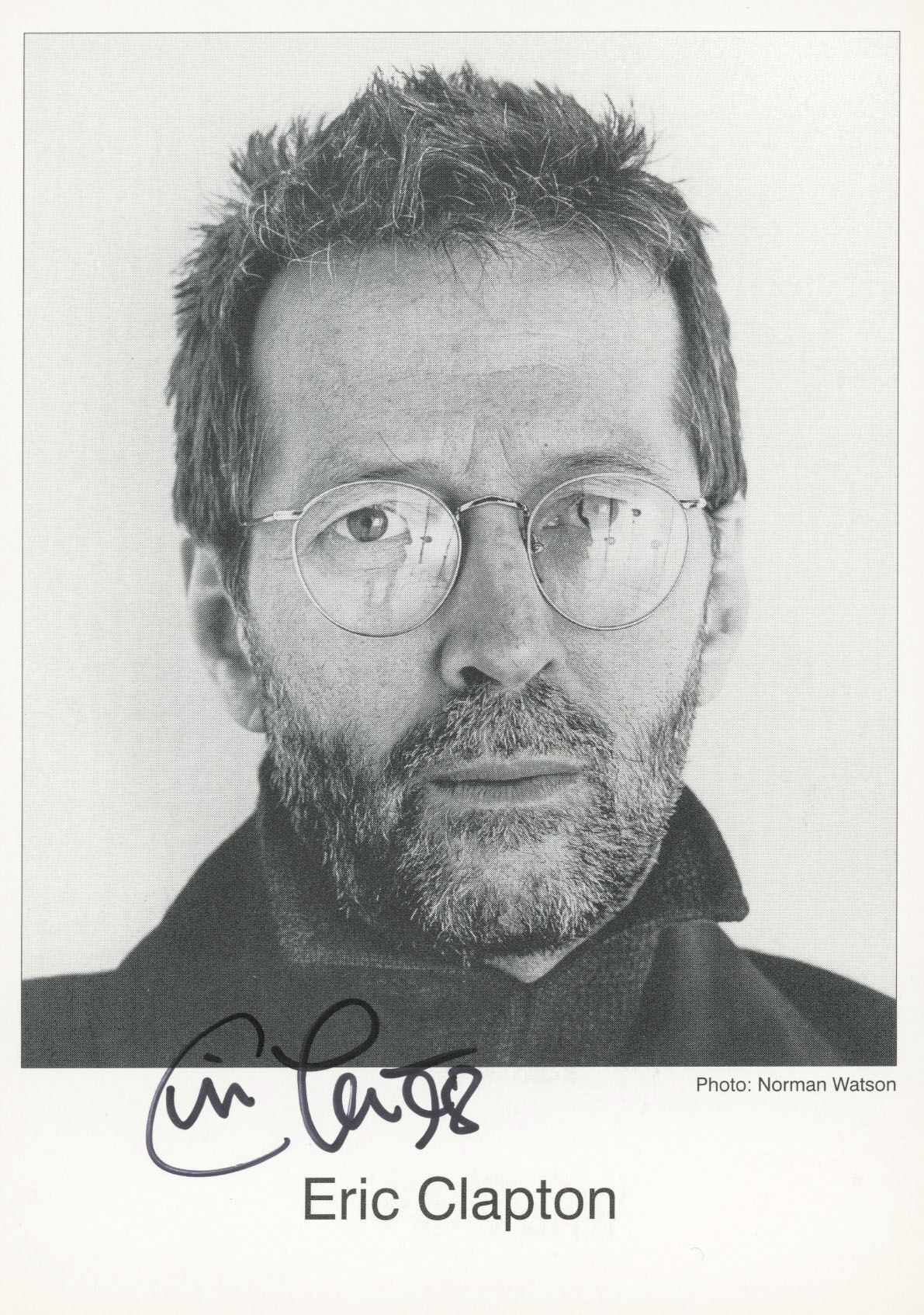 Eric Clapton signed photo. GFA Authenticated