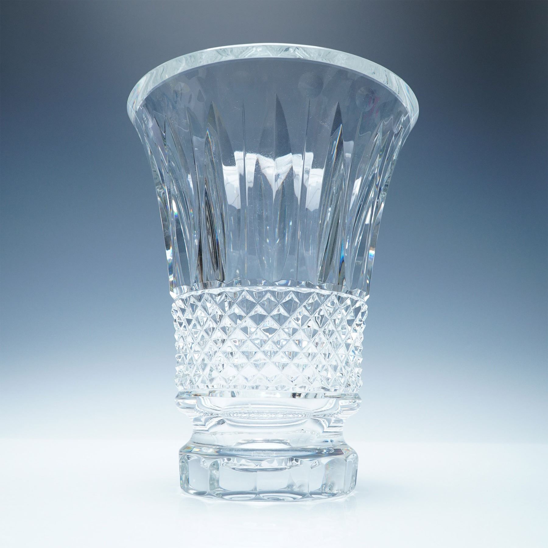 St. Louis Crystal Vase with Elegant Cut Design