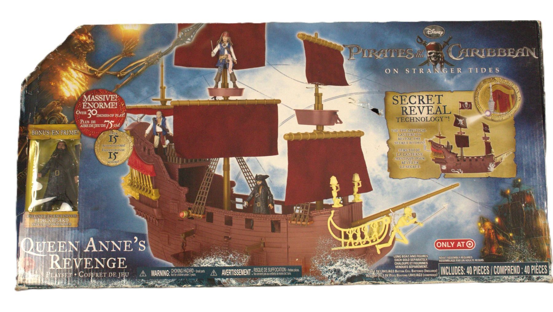 A Pirates of the Caribbean Toy Pirate Ship.
