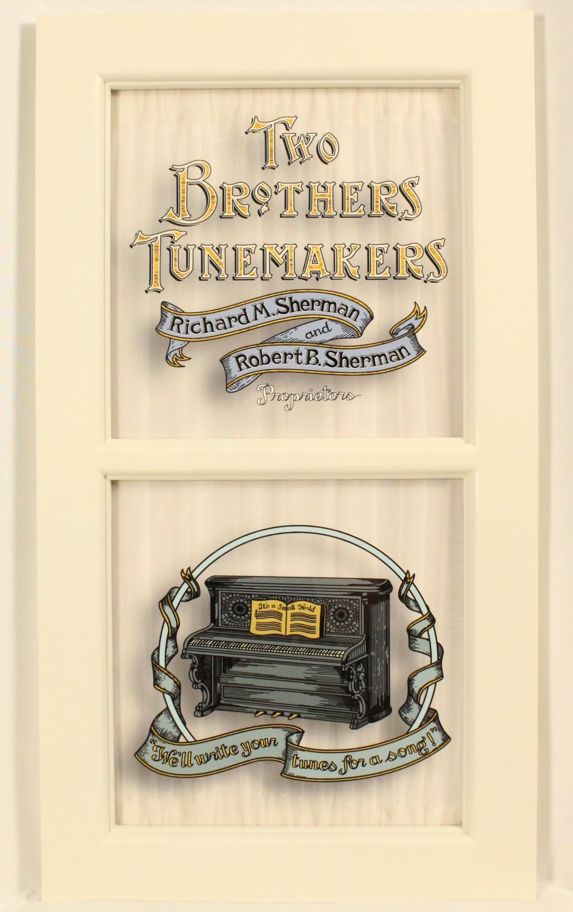 A Replica Richard and Robert Sherman Main Street Window.