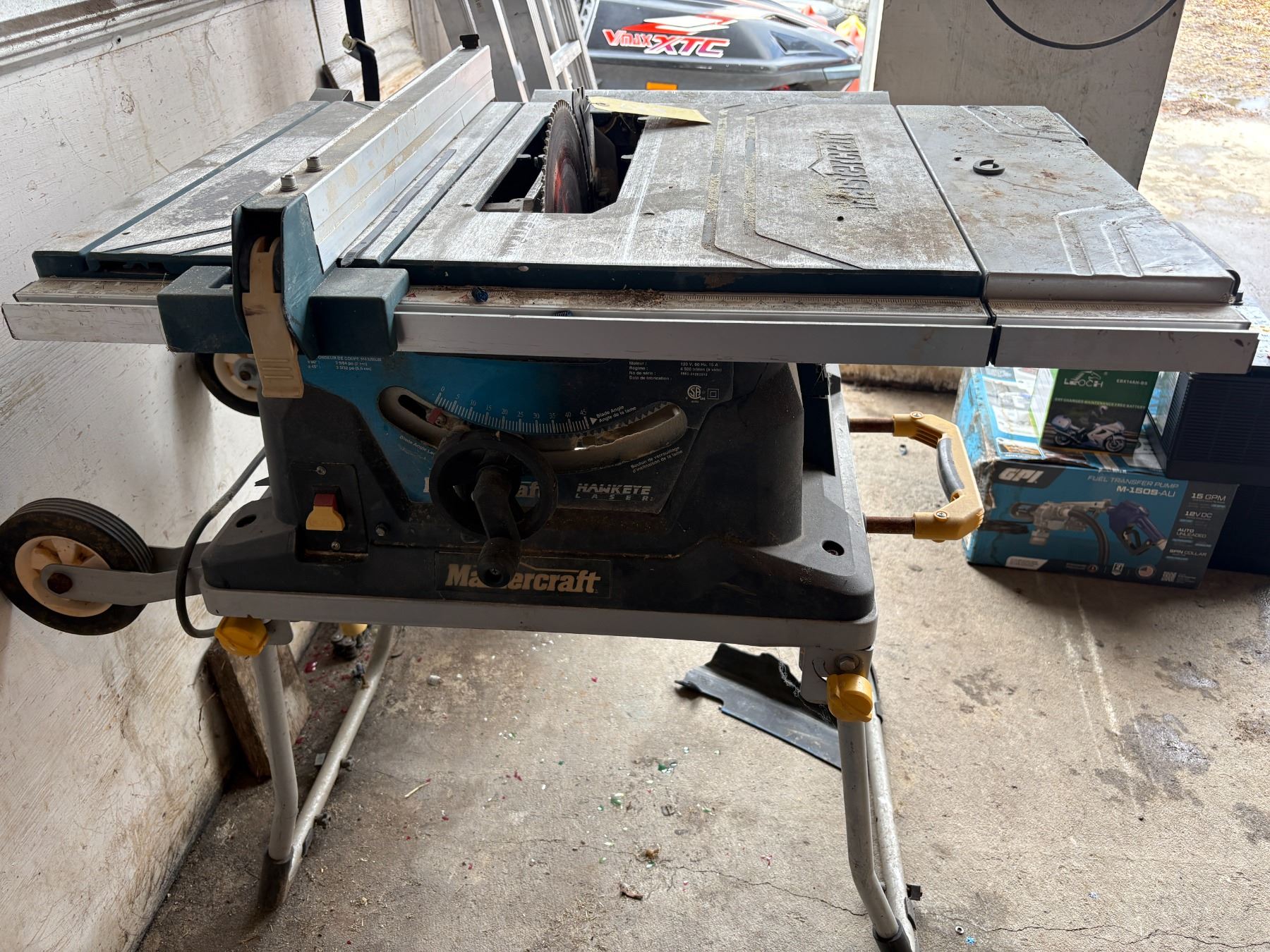 Mastercraft table saw