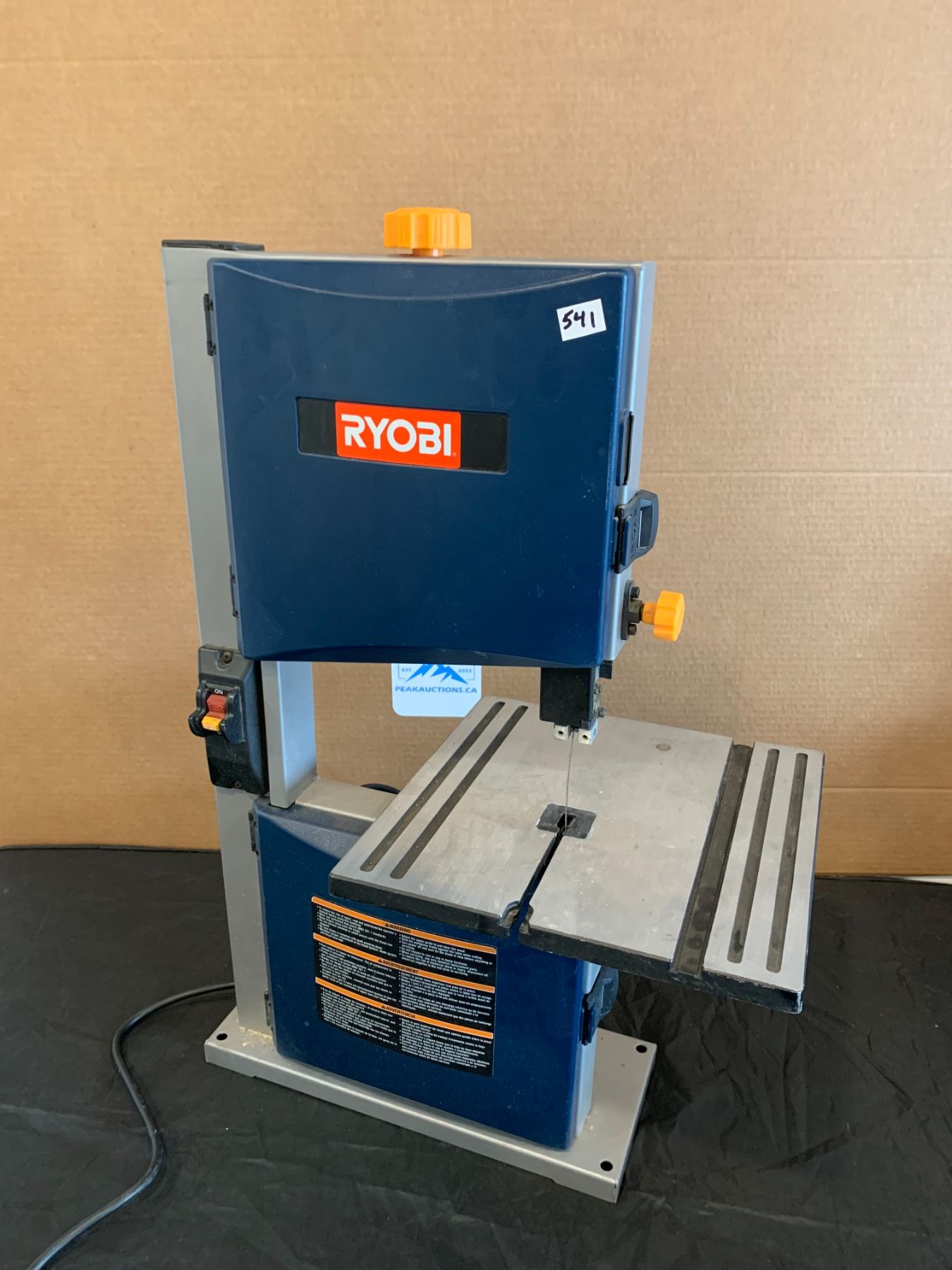 Ryobi Band Saw Model BS904- 9" Good Condition Motor Works Blade Needs ...