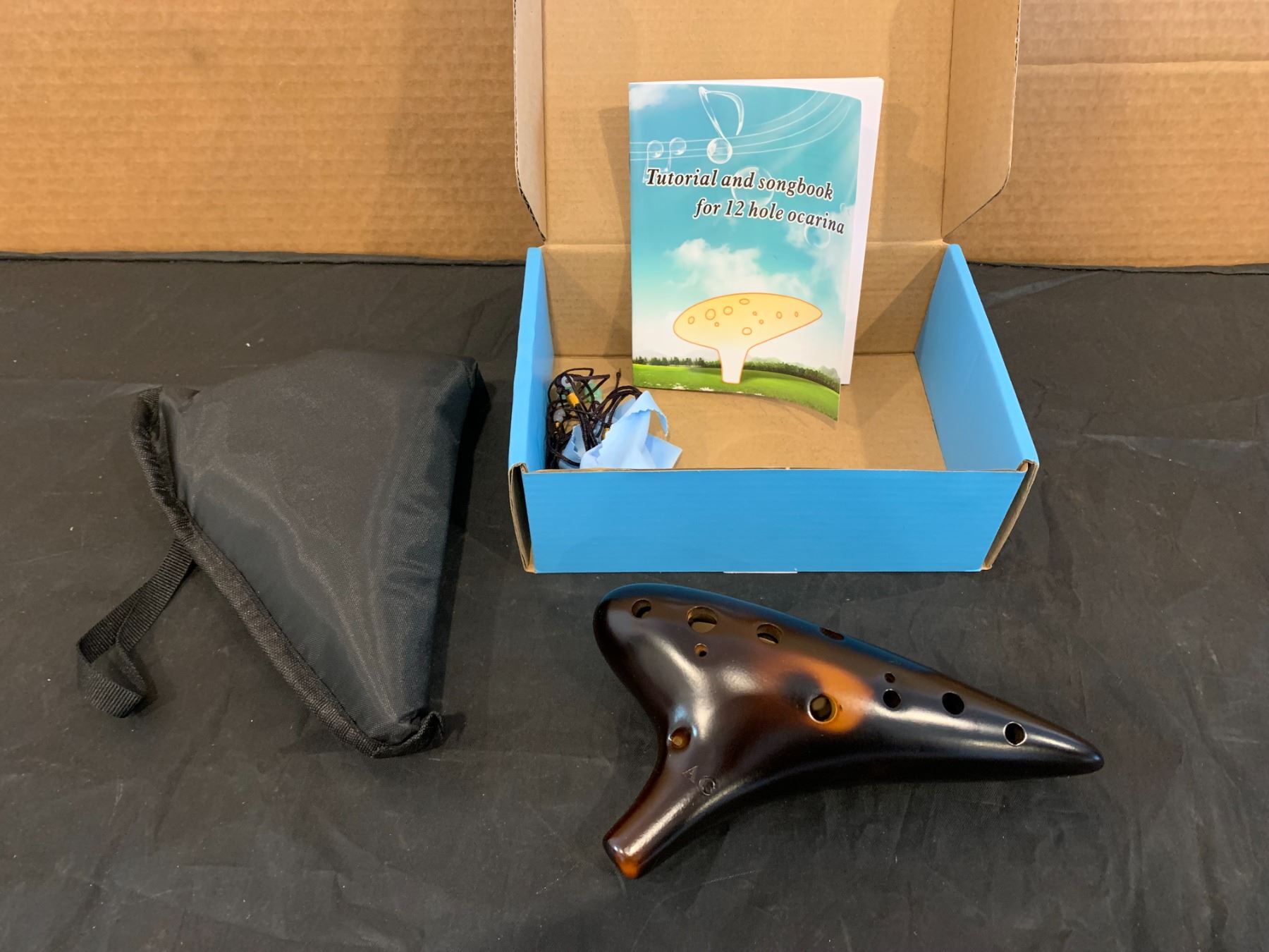 Ocarina 12 Hole Ocarina Fingering Chart Musical Instruments