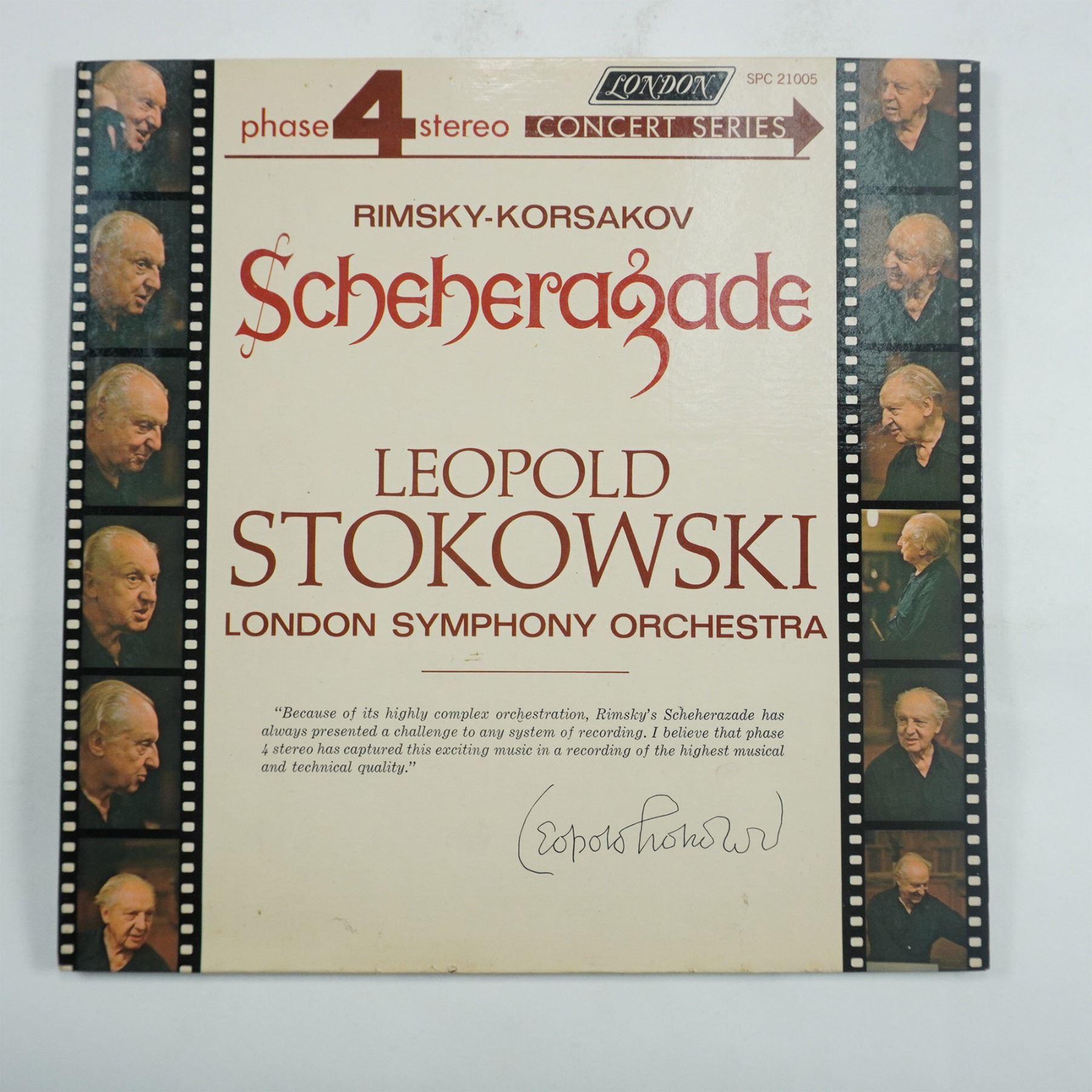 Leopold Stokowski Scheherazade Vinyl Record – London Symphony Orchestra