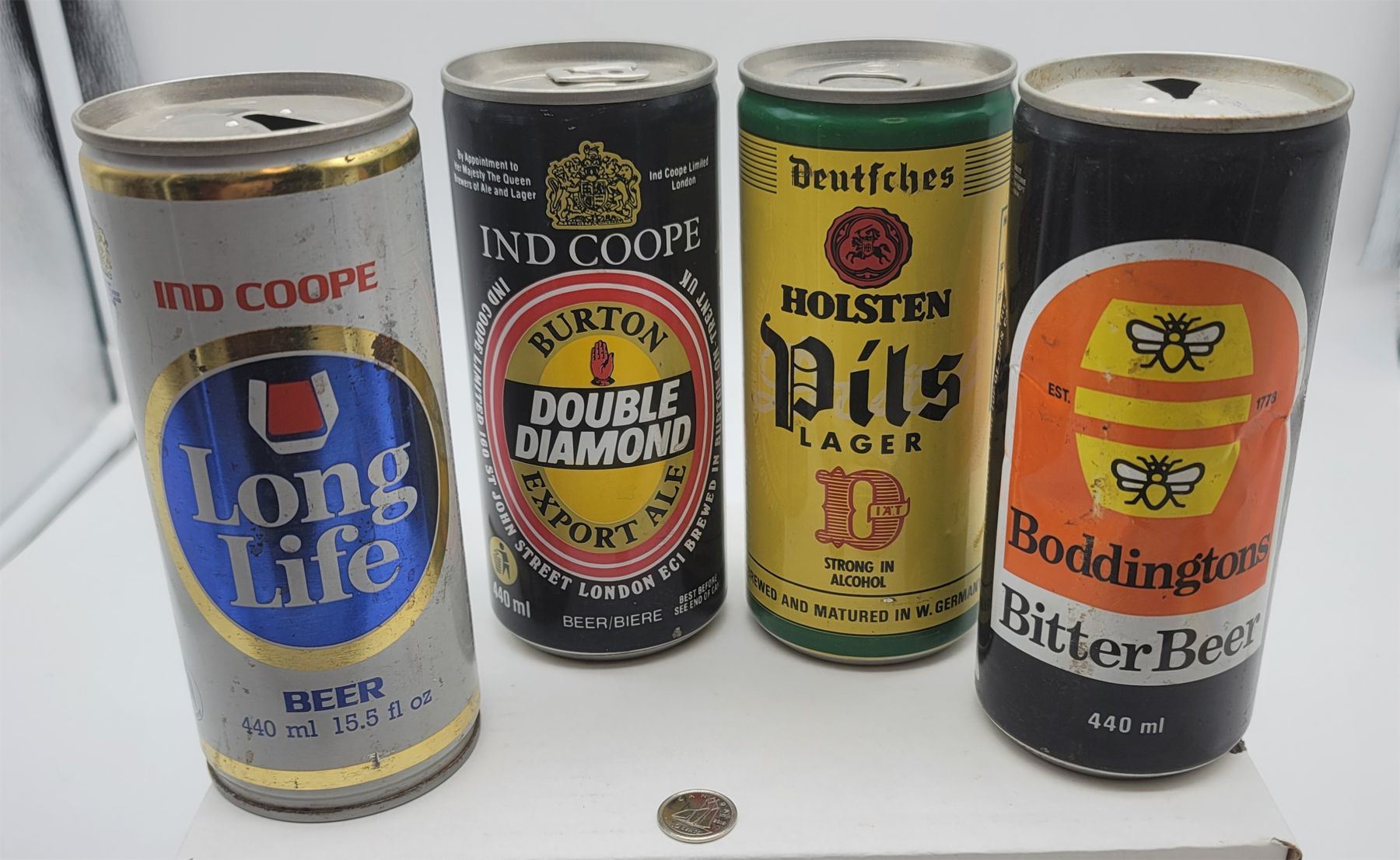 4 Assorted World Beer Cans
