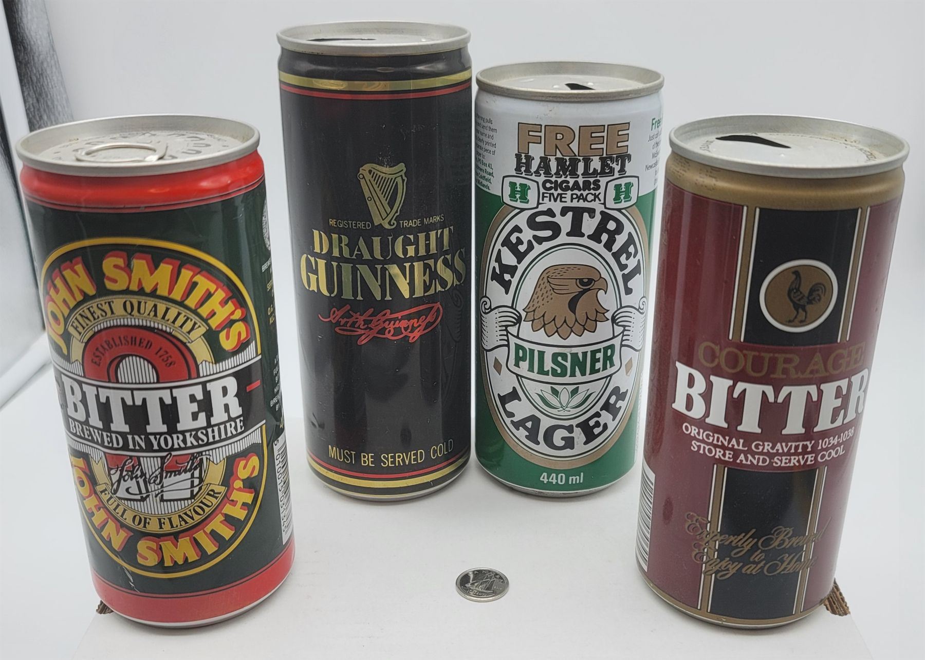 4 Assorted World Beer Cans