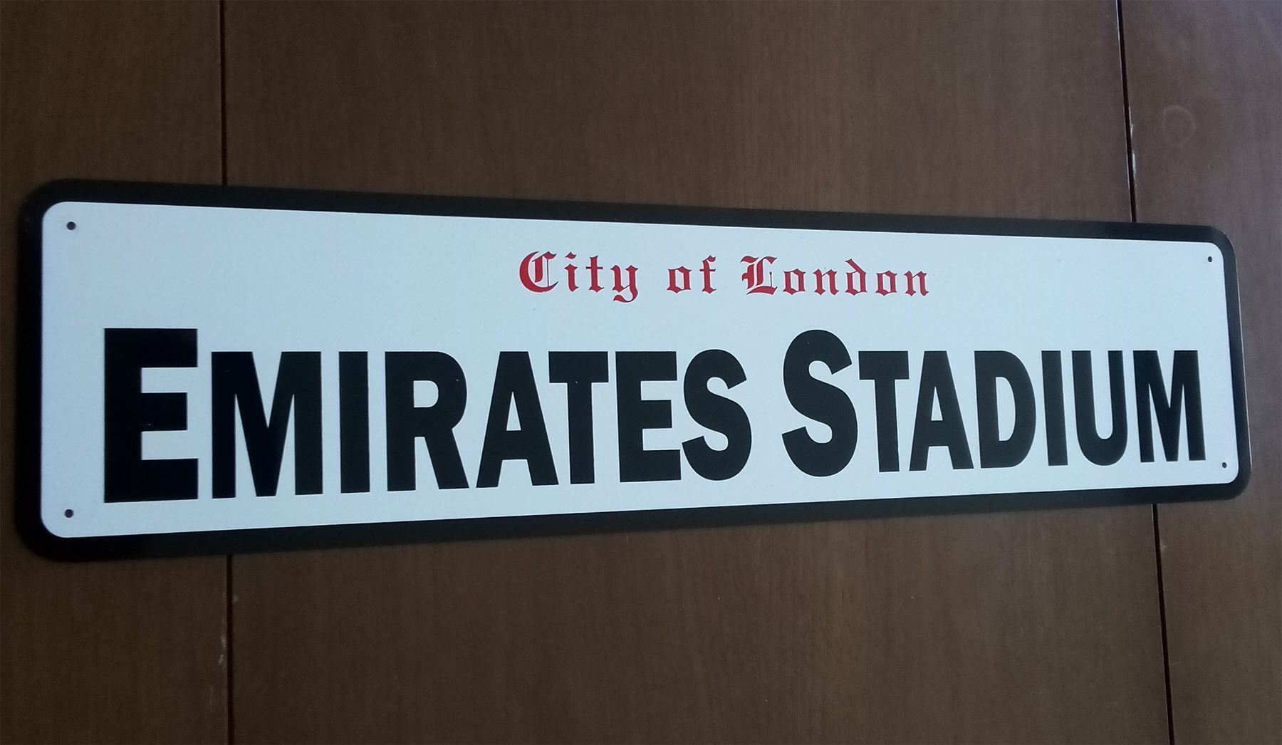 Football Stadium Street Sign Emirates Stadium, City of London ...