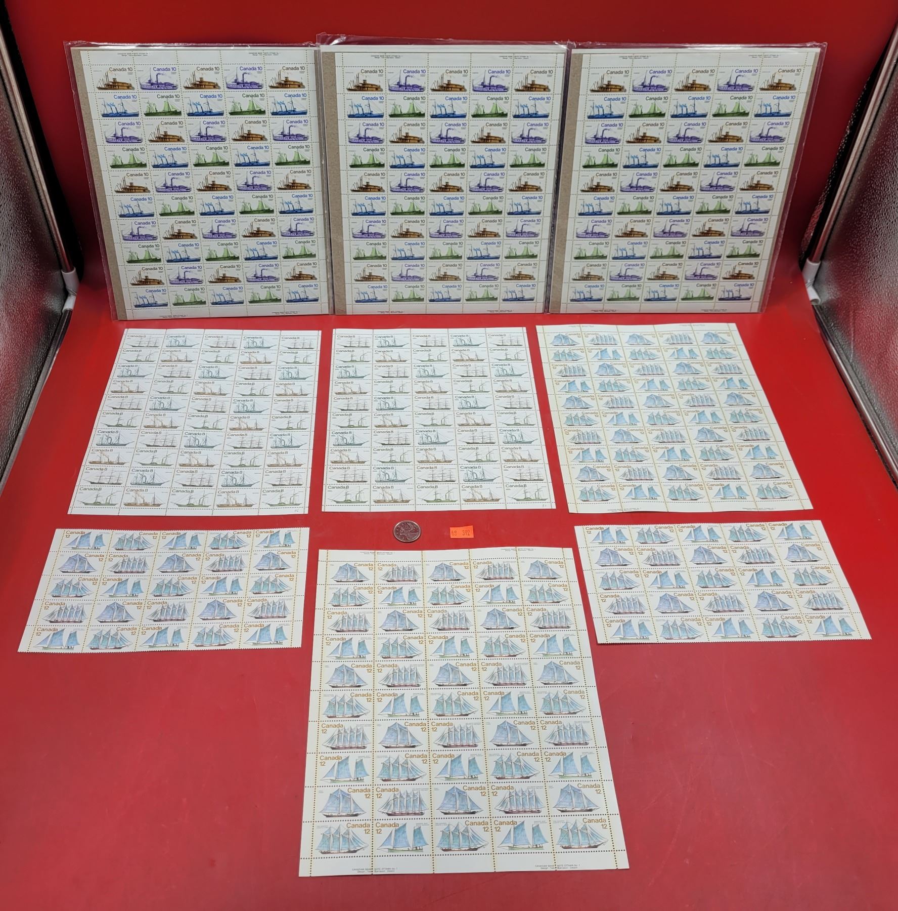 Assorted Canadian Stamp Sheets (Ships)