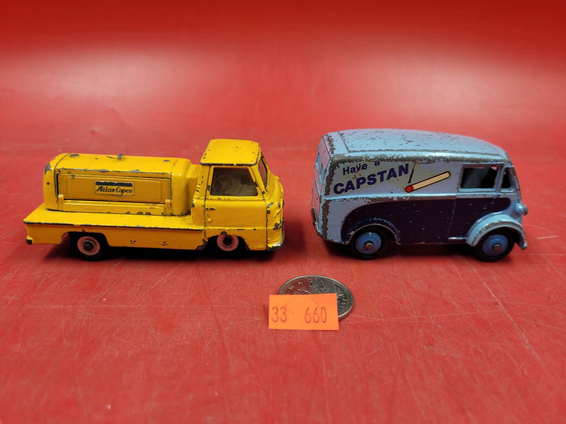 Dinky Toys Capstan Morris Van & Atlas Copco Truck
