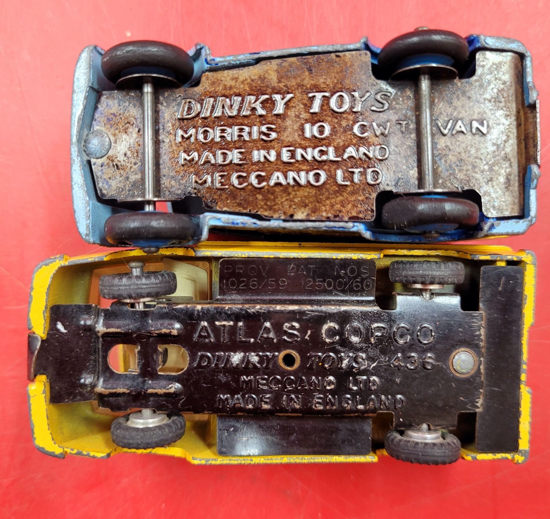 Dinky Toys Capstan Morris Van & Atlas Copco Truck