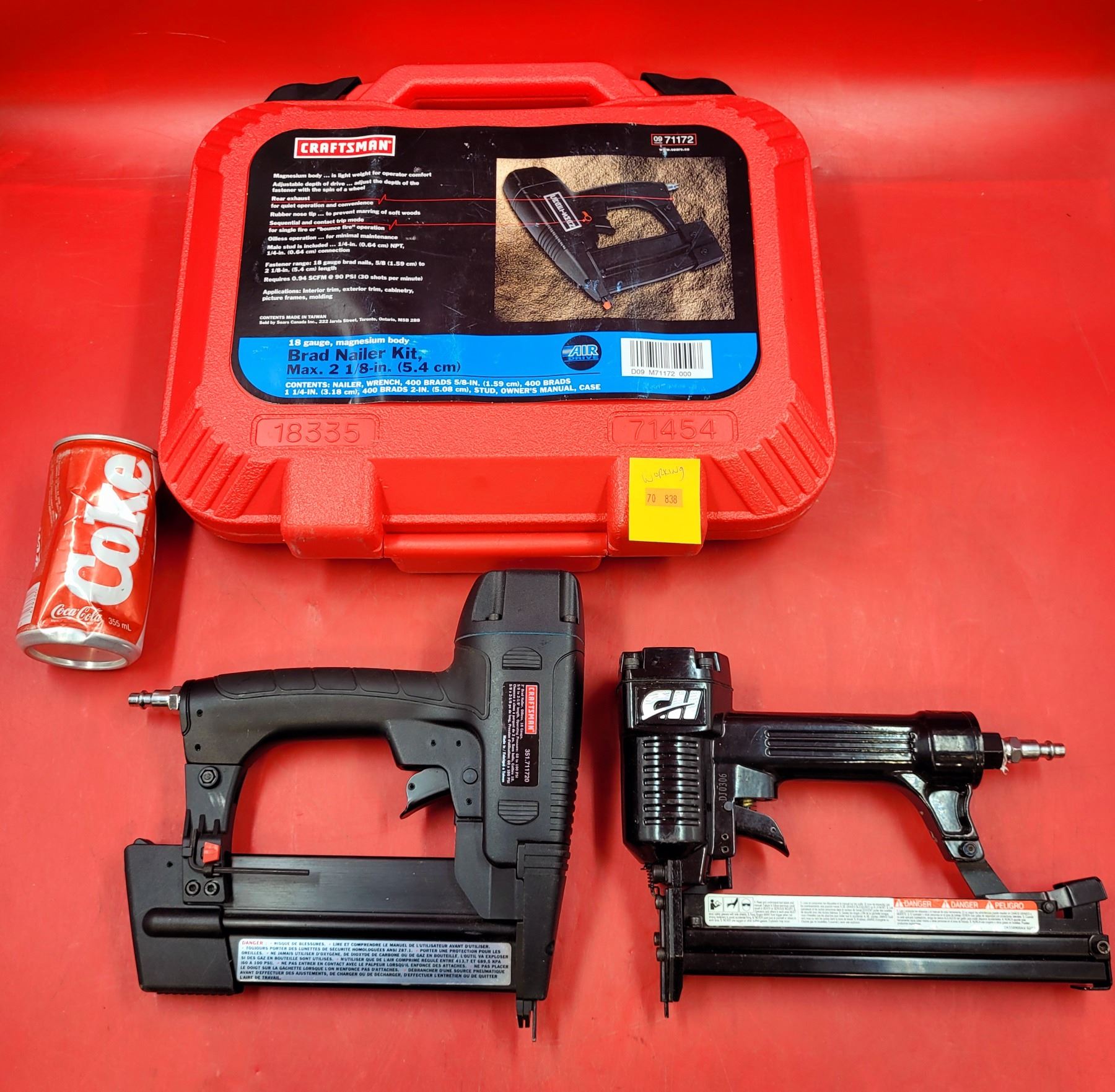 Craftsman Brad Nailer Kit & Nail Guns