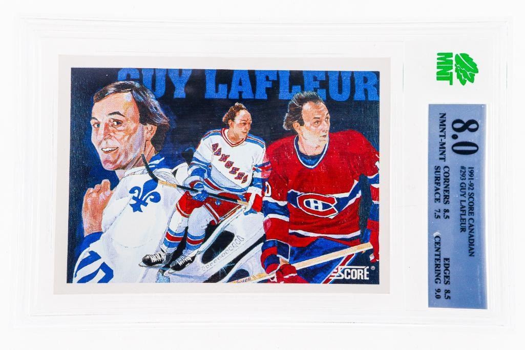 SE - Guy Lafleur 1991 Score Canadian English Hockey Card 291 - MNT 8