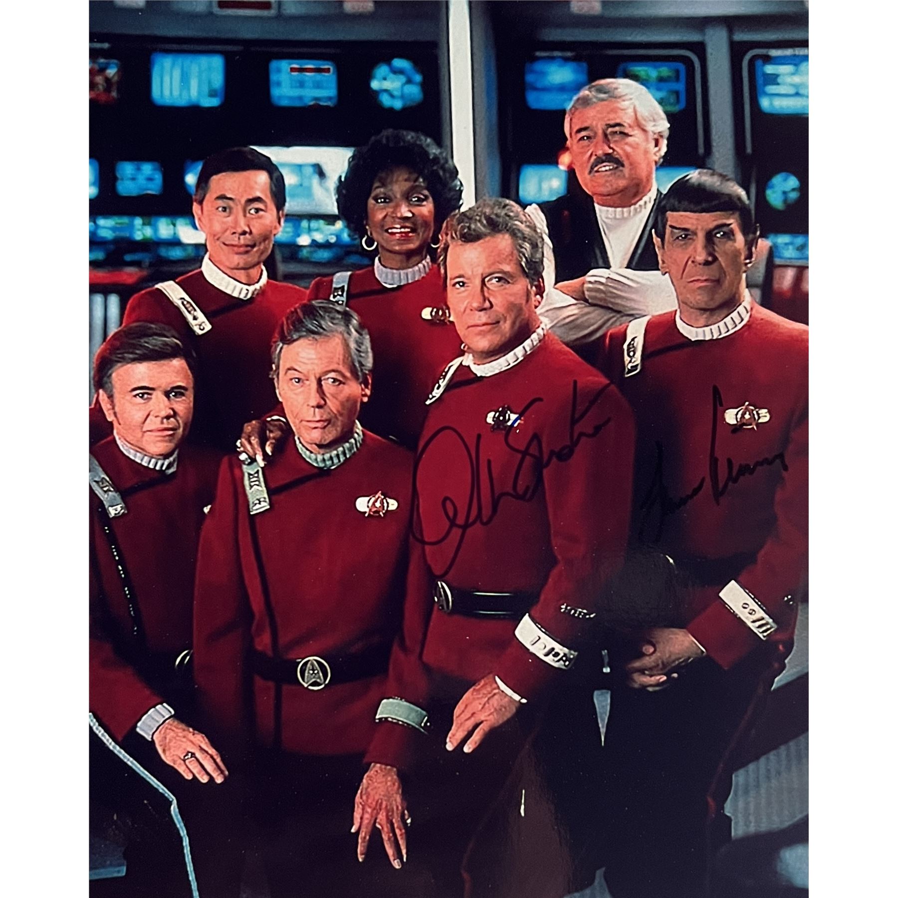 Star Trek cast signed photo