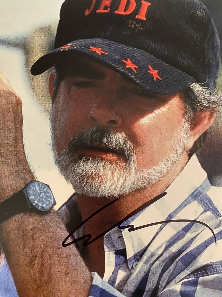 Star Wars George Lucas signed photo