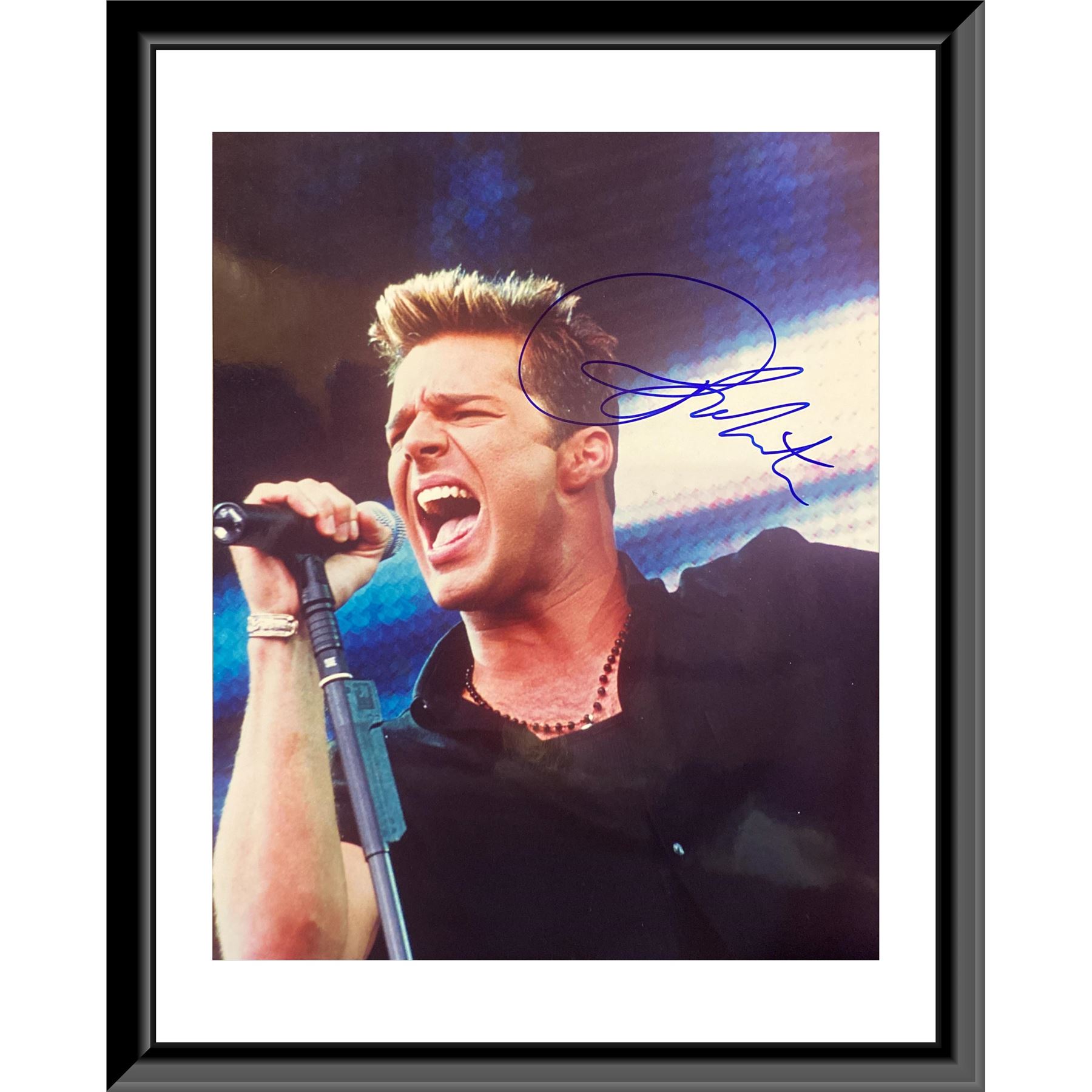 Ricky Martin signed photo. 8X10 Inches