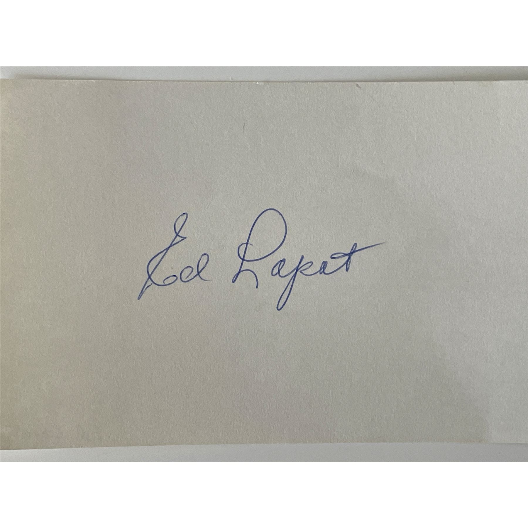 Ed Lopat original signature cut
