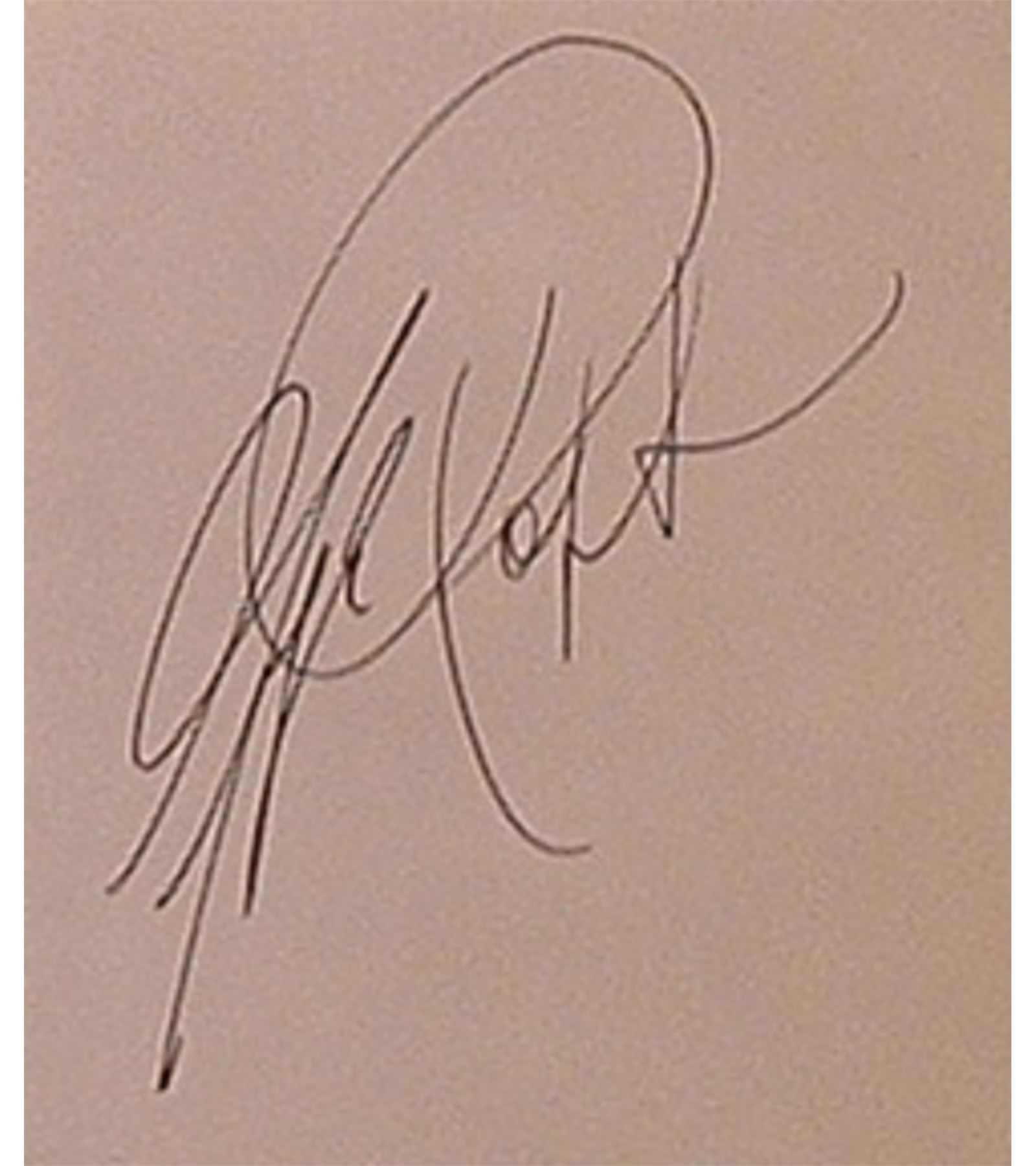 George Raft signature slip