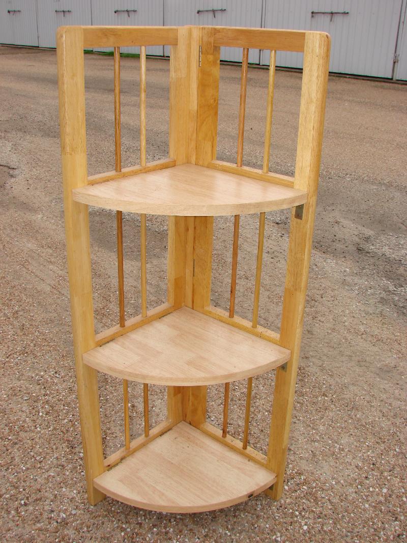 Folding Wood Corner Shelf