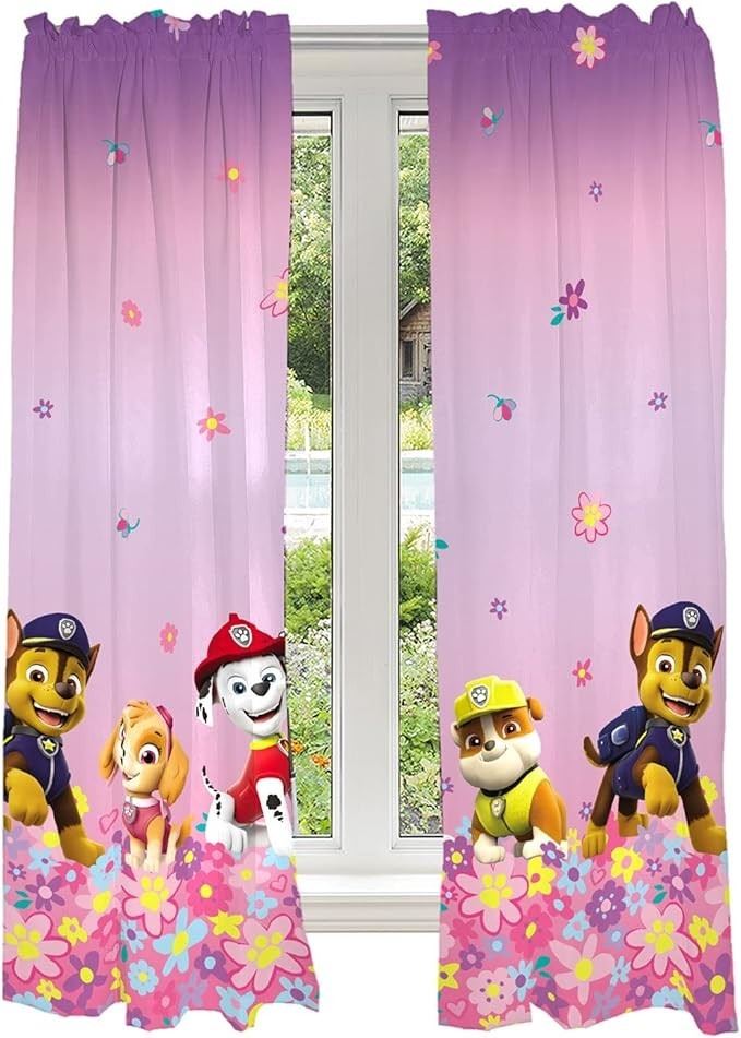 Paw Patrol Girls Window Drapes Set