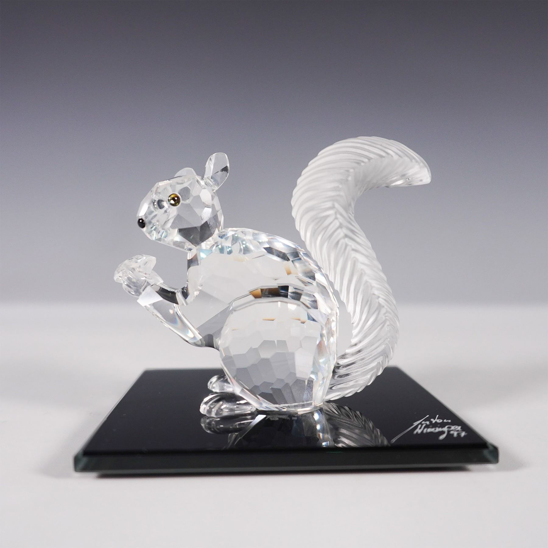 Swarovski Crystal Figurine, 10th Anniversary SCS Squirrel with Base
