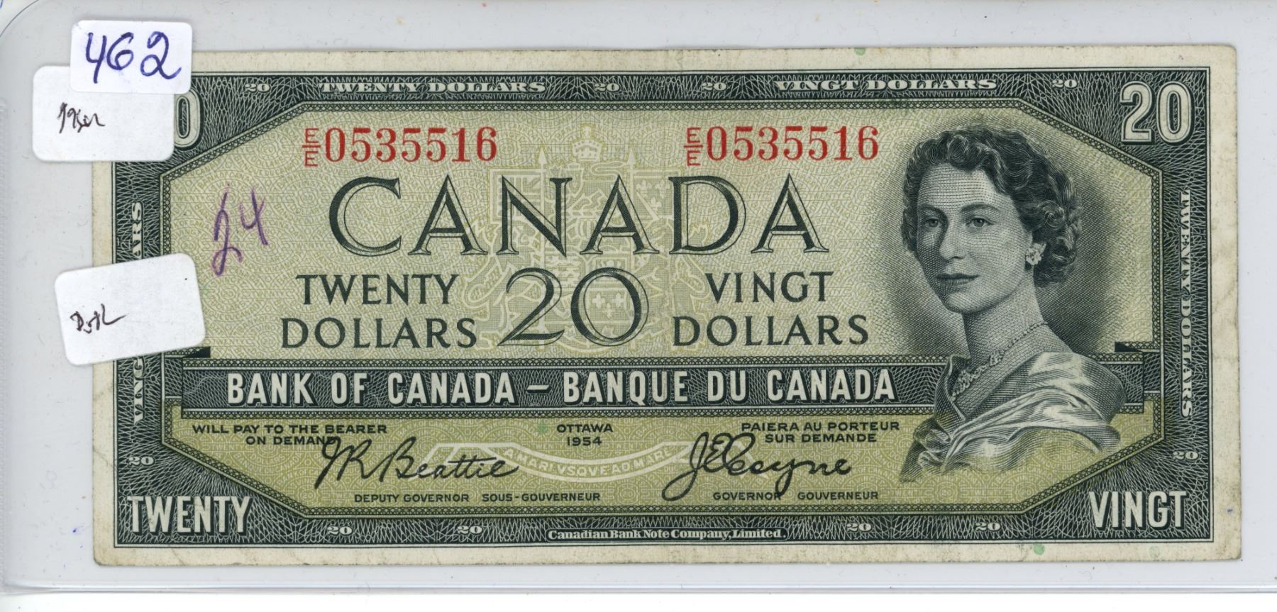 1954 canadian devil face $20 bill - Schmalz Auctions