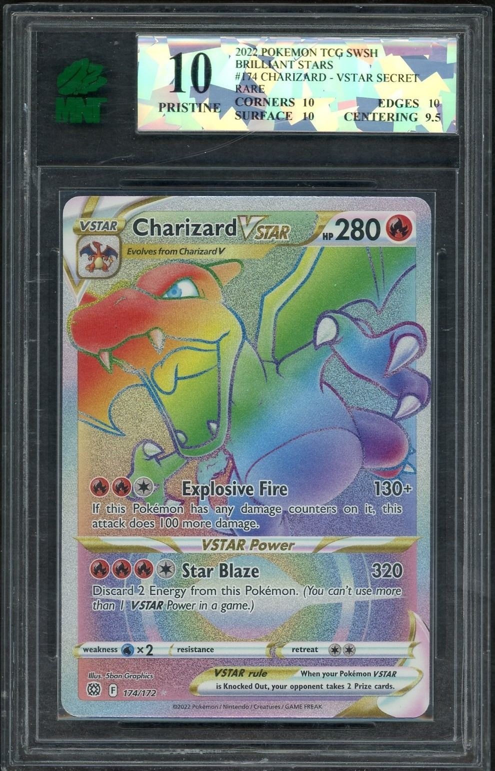 2022 Pokémon Charizard VSTAR secret rare - MNT Pristine 10