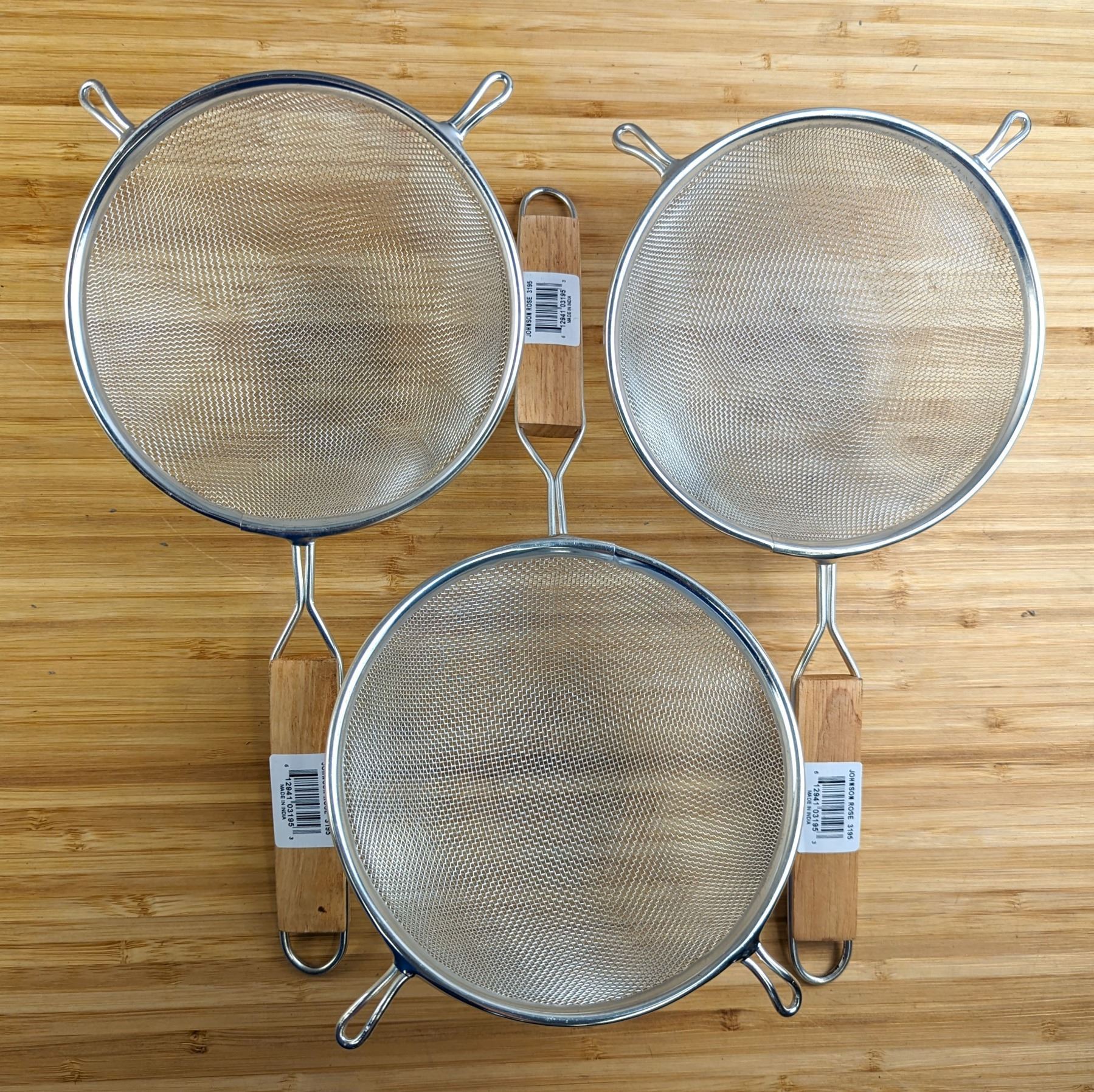 6.25" Medium Mesh Strainers - Lot of 3